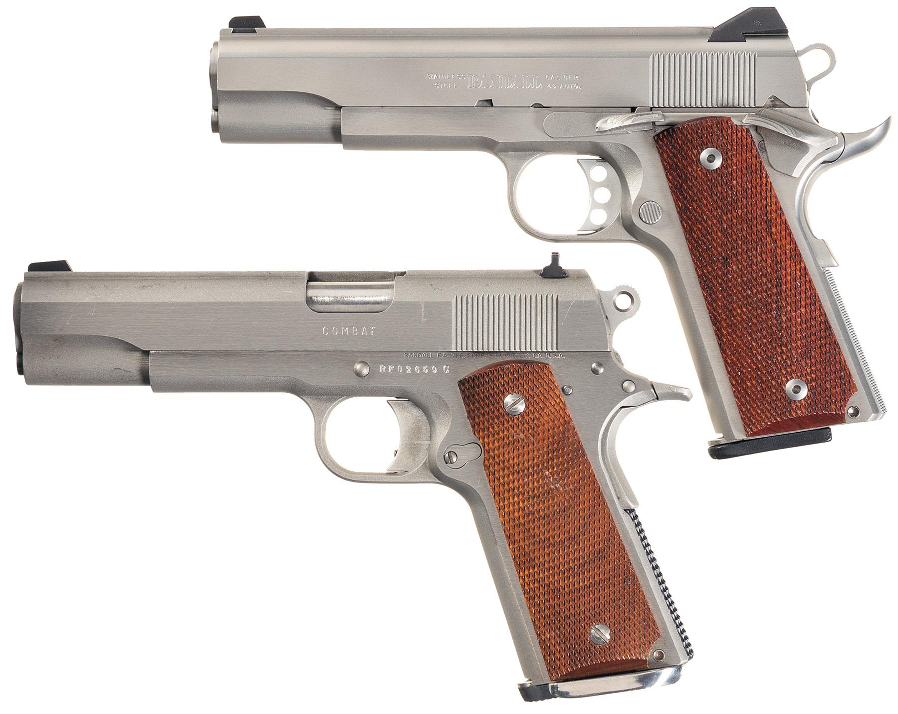 Two Randall Semi-Automatic Pistols | Rock Island Auction