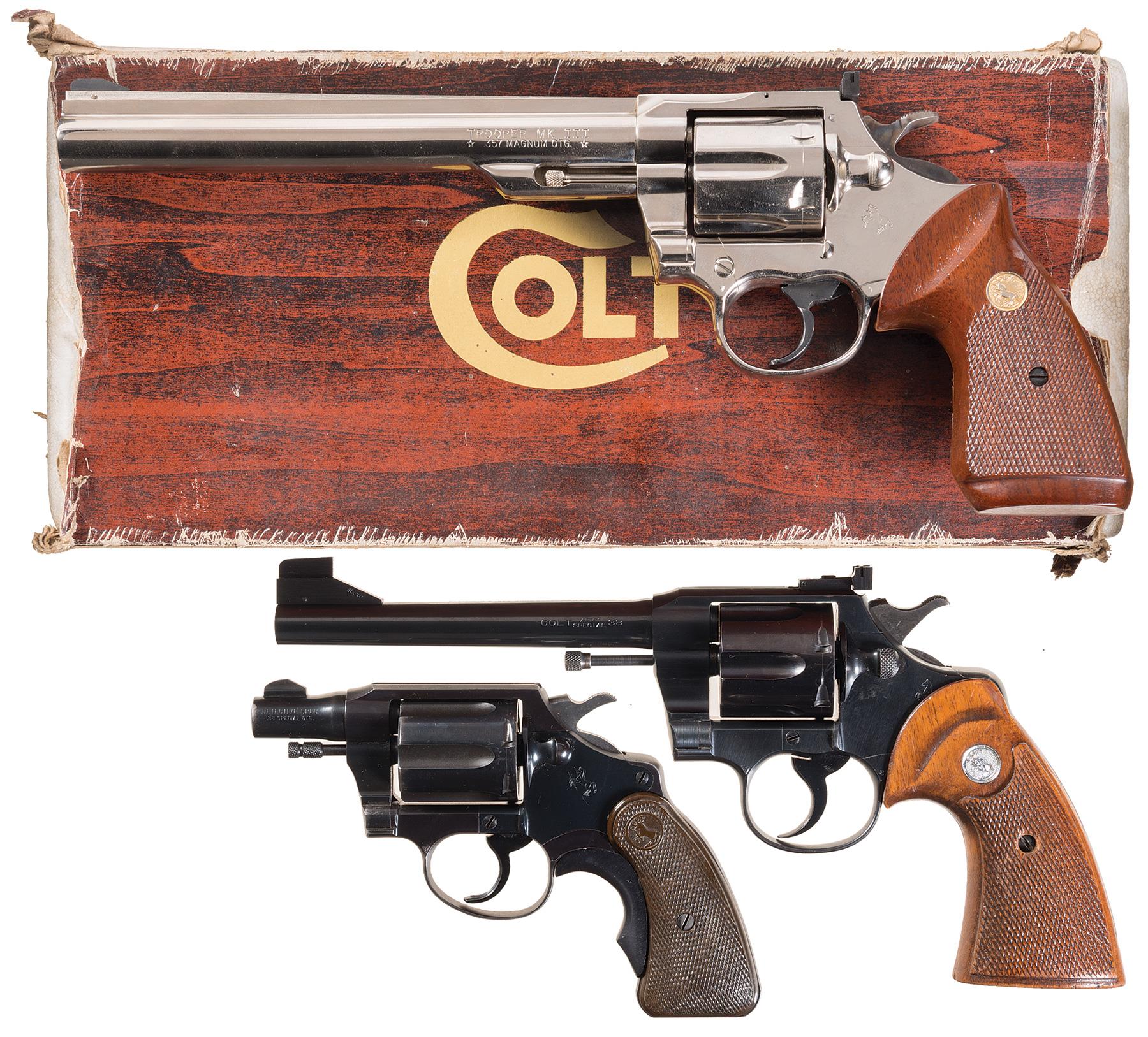 Collectors Lot of Three Colt Double Action Revolvers | Rock Island Auction