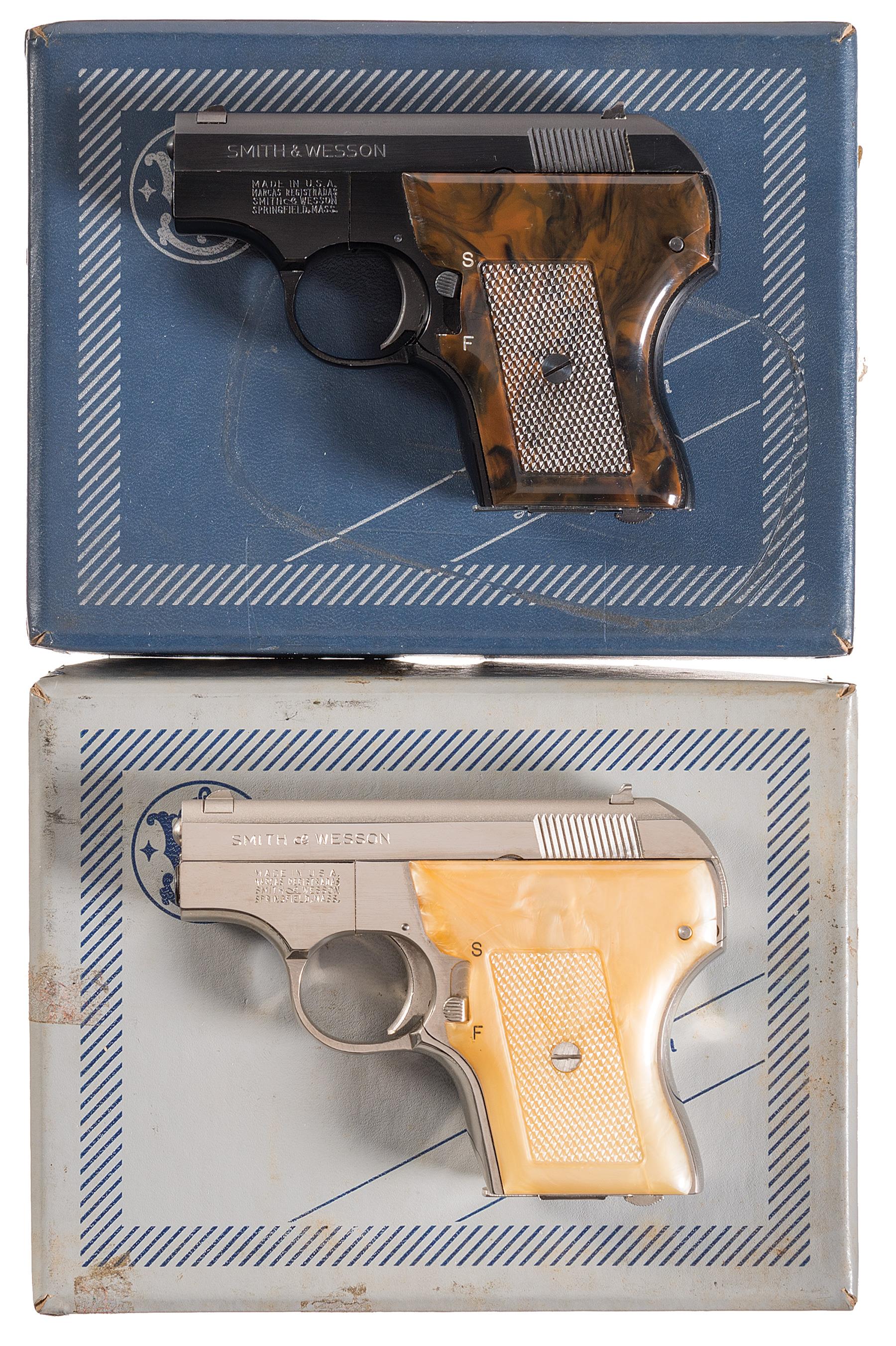 Two Smith & Wesson Model 61-3 Semi-Automatic Pistols with Boxes | Rock ...