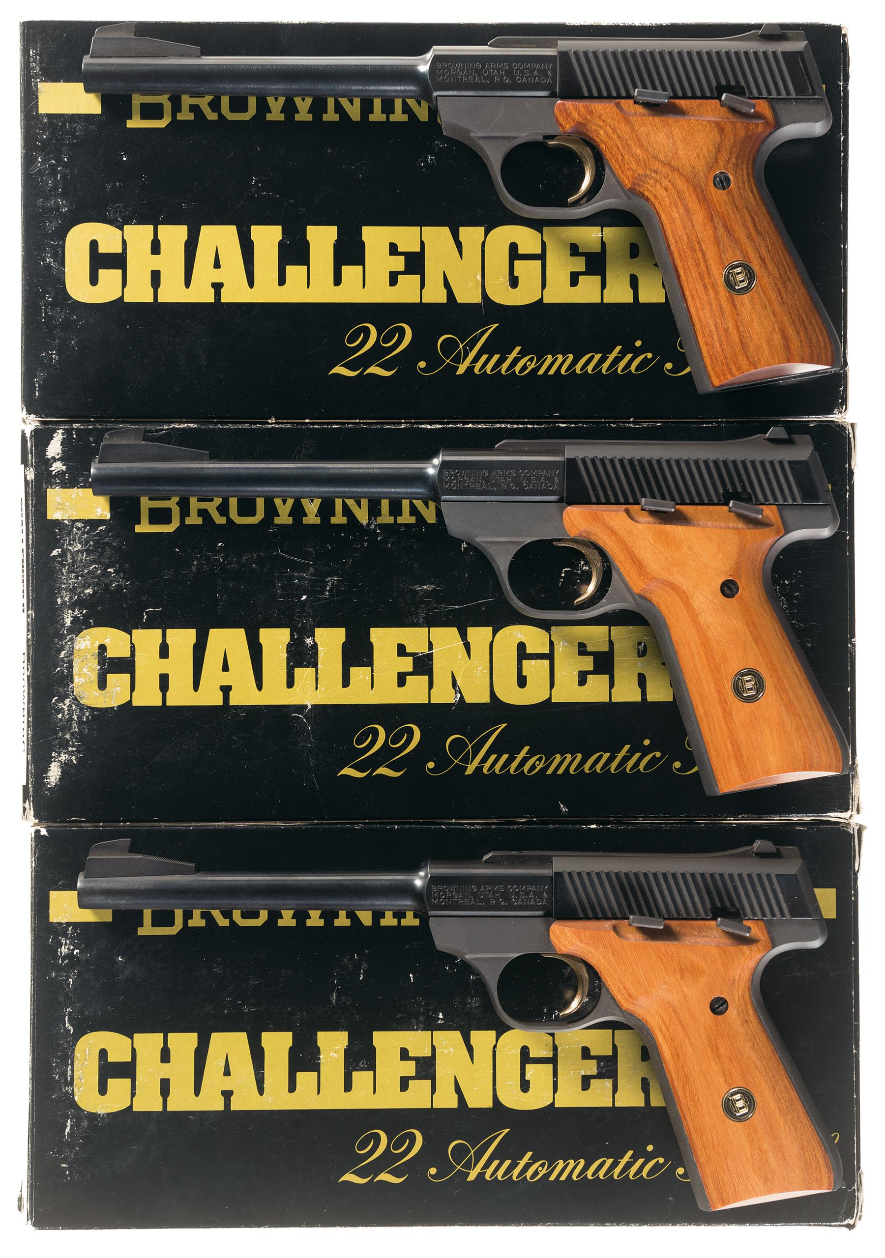 Three Consecutively Serial Numbered Browning Challenger II Semi- | Rock ...