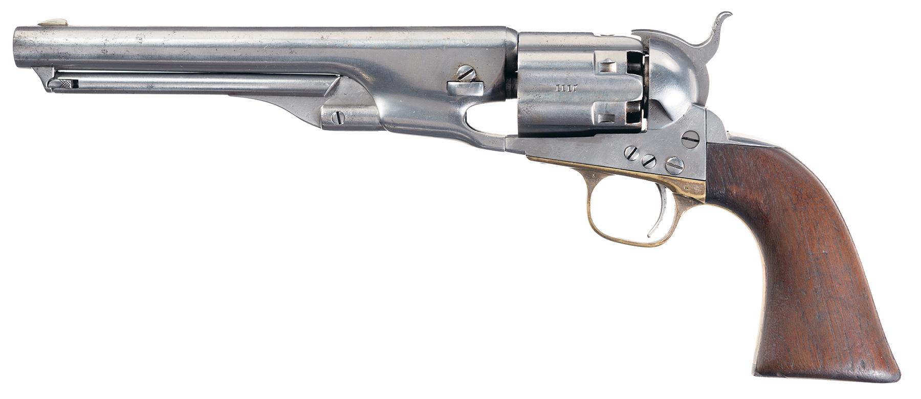 Fluted Cylinder Colt Model 1860 Army Percussion Revolver | Rock Island ...