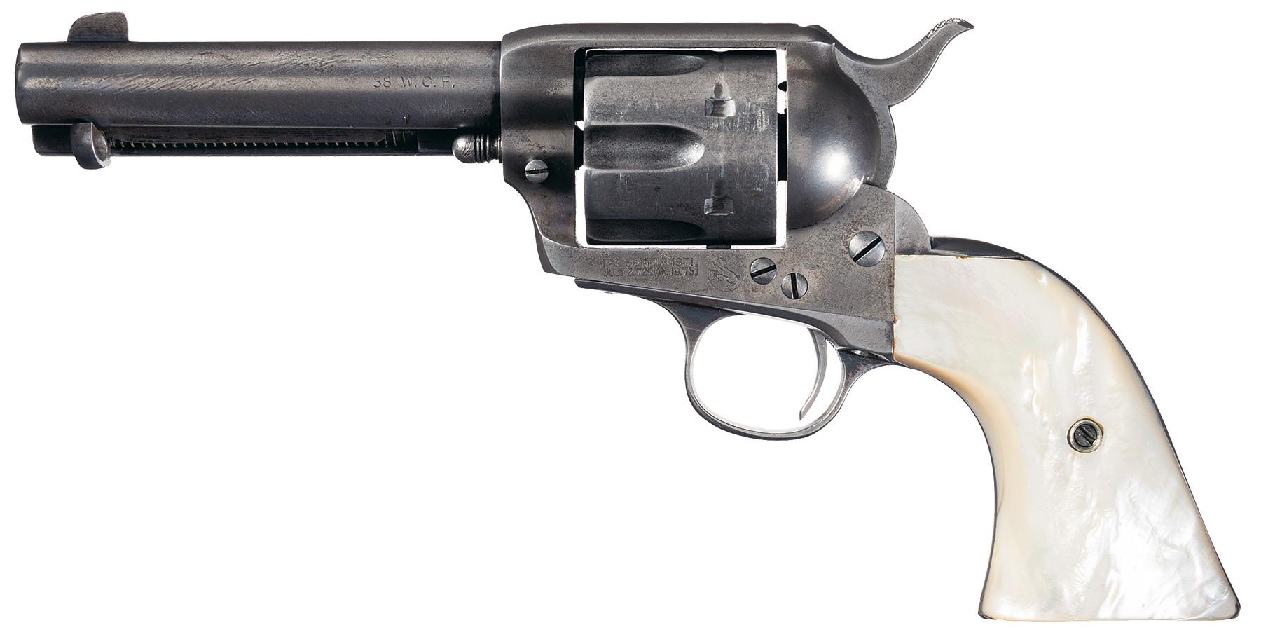 Colt Single Action Army Revolver with Carved Pearl Grips | Rock Island ...
