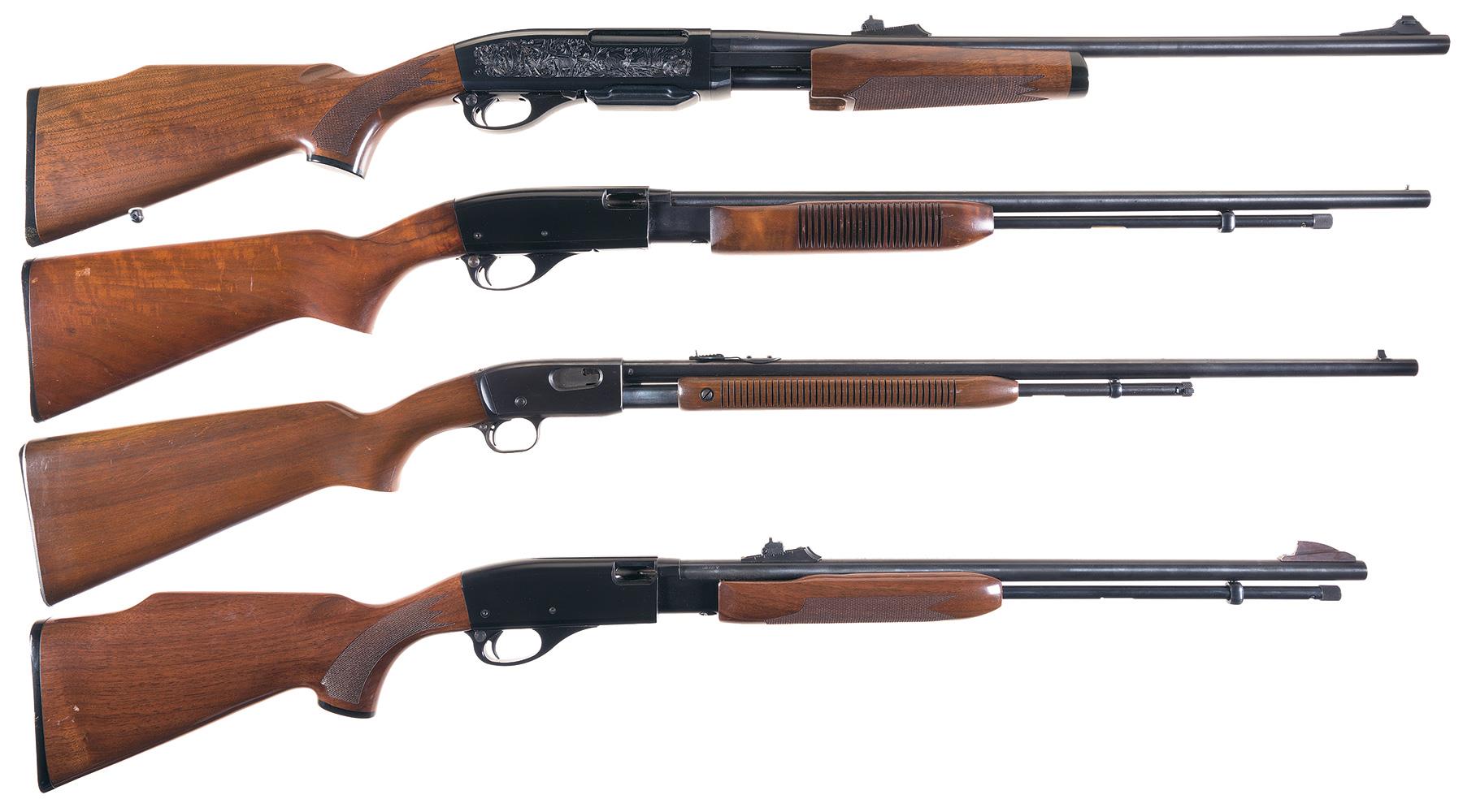 Four Remington Slide Action Long Guns | Rock Island Auction