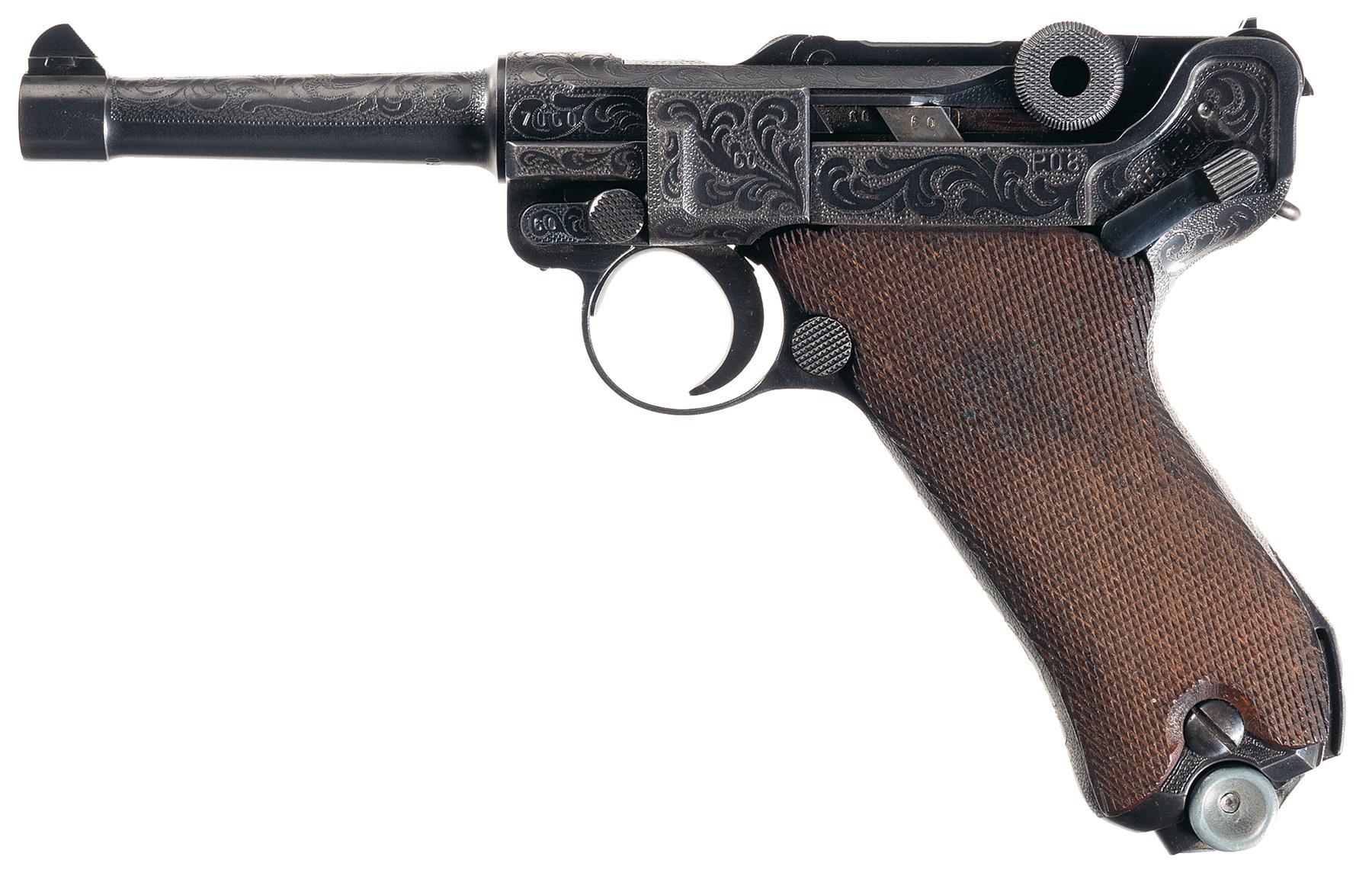 Engraved Mauser byf Code 42 Dated Luger Pistol | Rock Island Auction