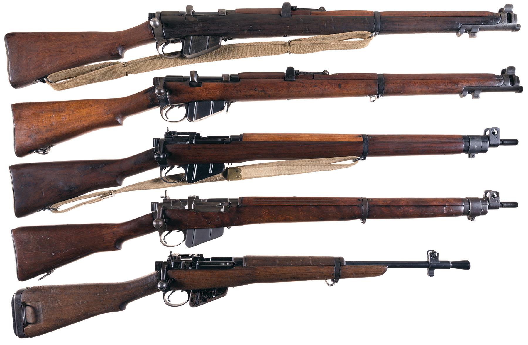 Five British Bolt Action Military Rifles | Rock Island Auction