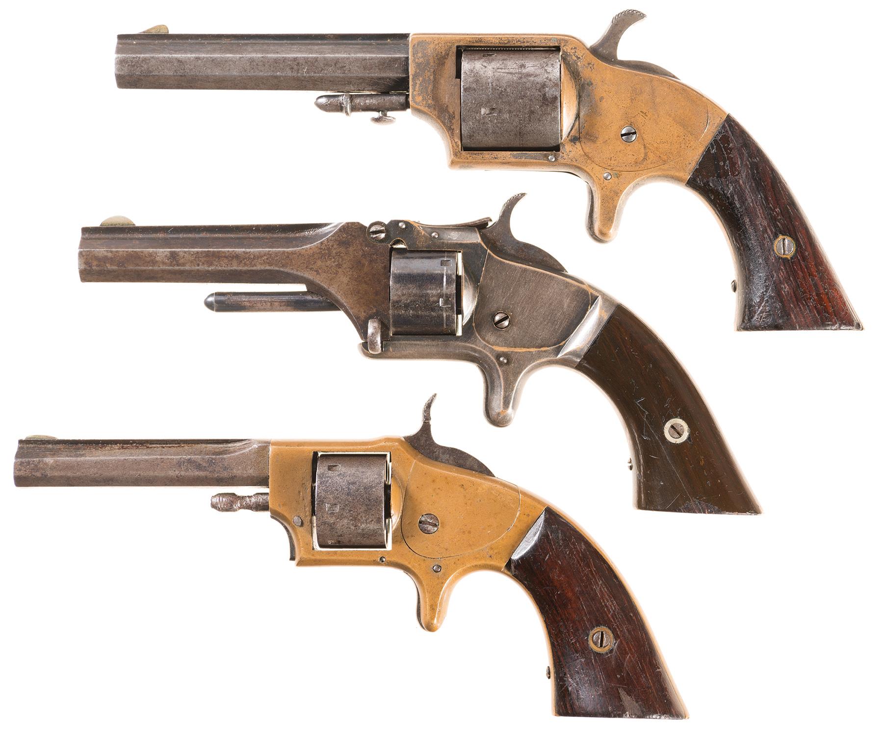 Three Antique American Revolvers | Rock Island Auction