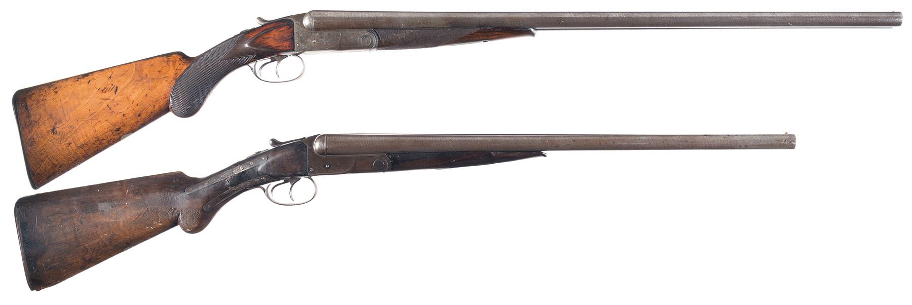 Two Engraved Colt Double Barrel Hammerless Shotguns | Rock Island Auction