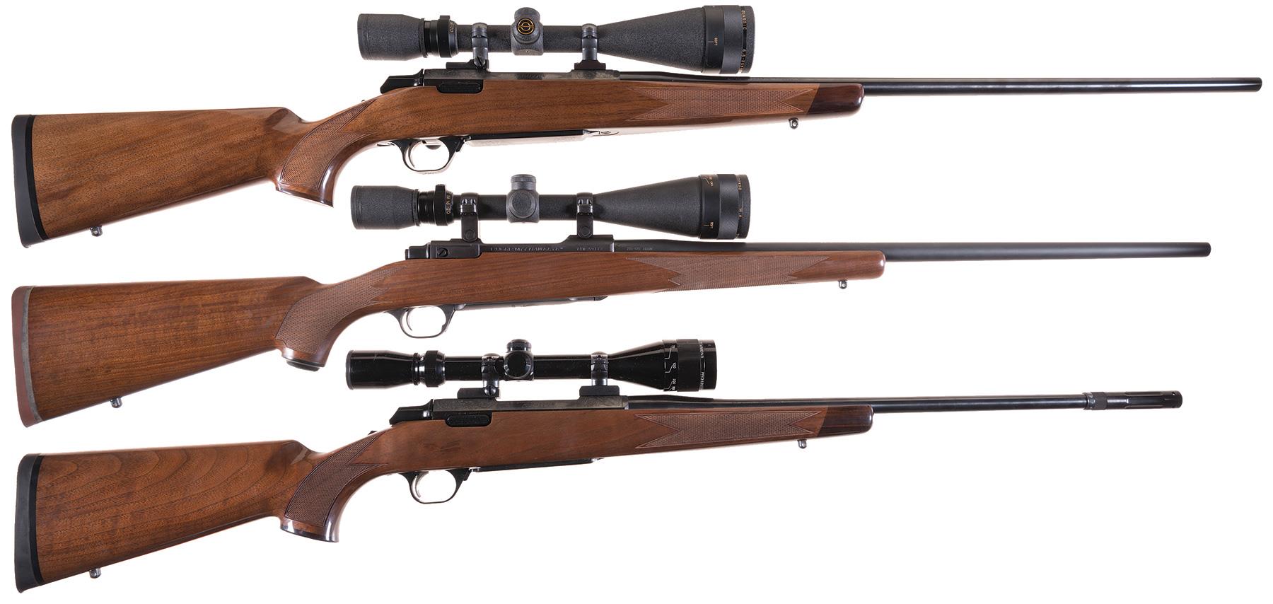 Three Left Hand Bolt Action Rifles with Scopes | Rock Island Auction
