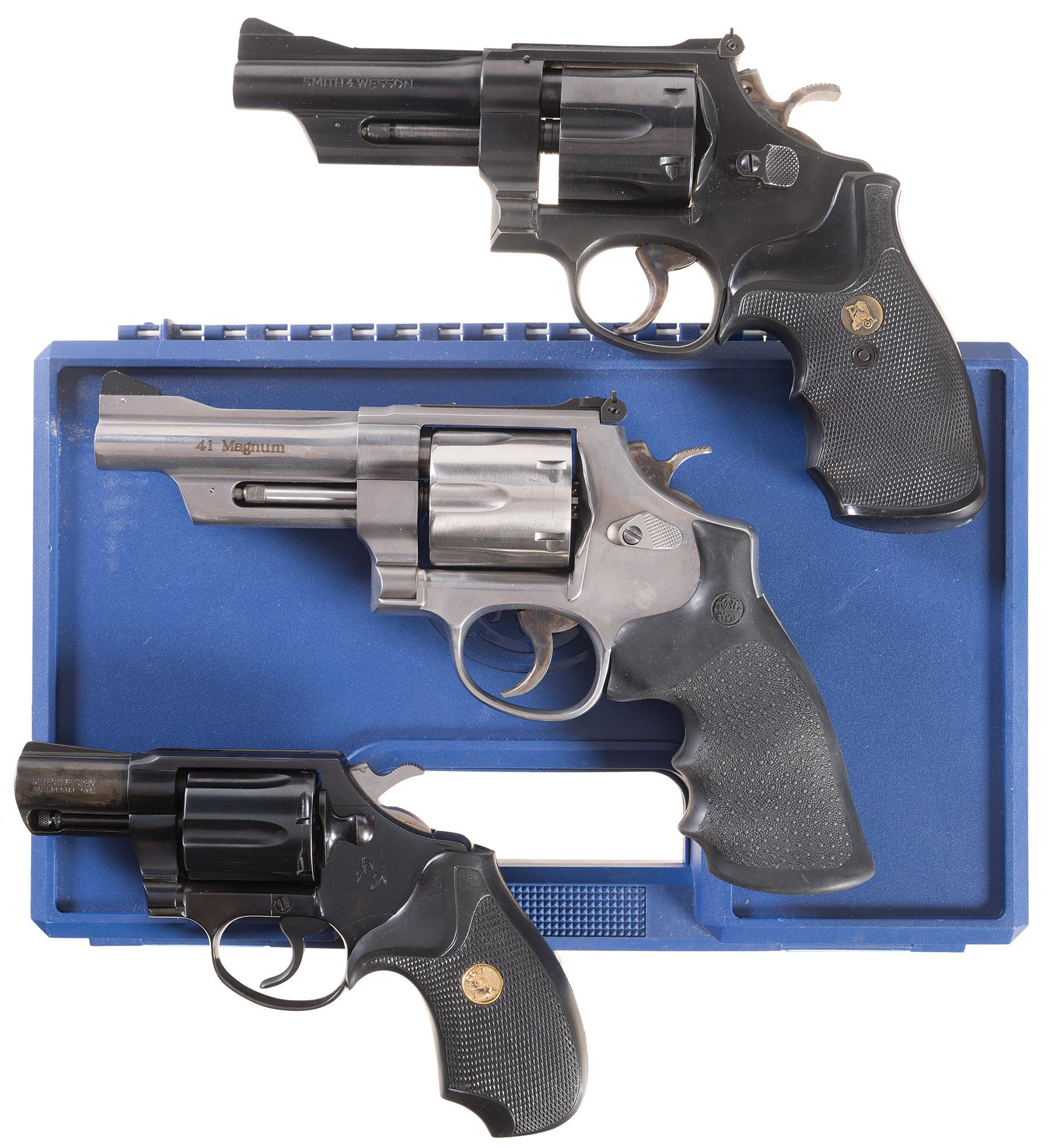 Three Double Action Revolvers | Rock Island Auction