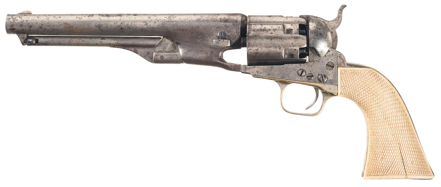 Fluted Cylinder Colt Model 1860 Army Percussion Revolver | Rock Island ...