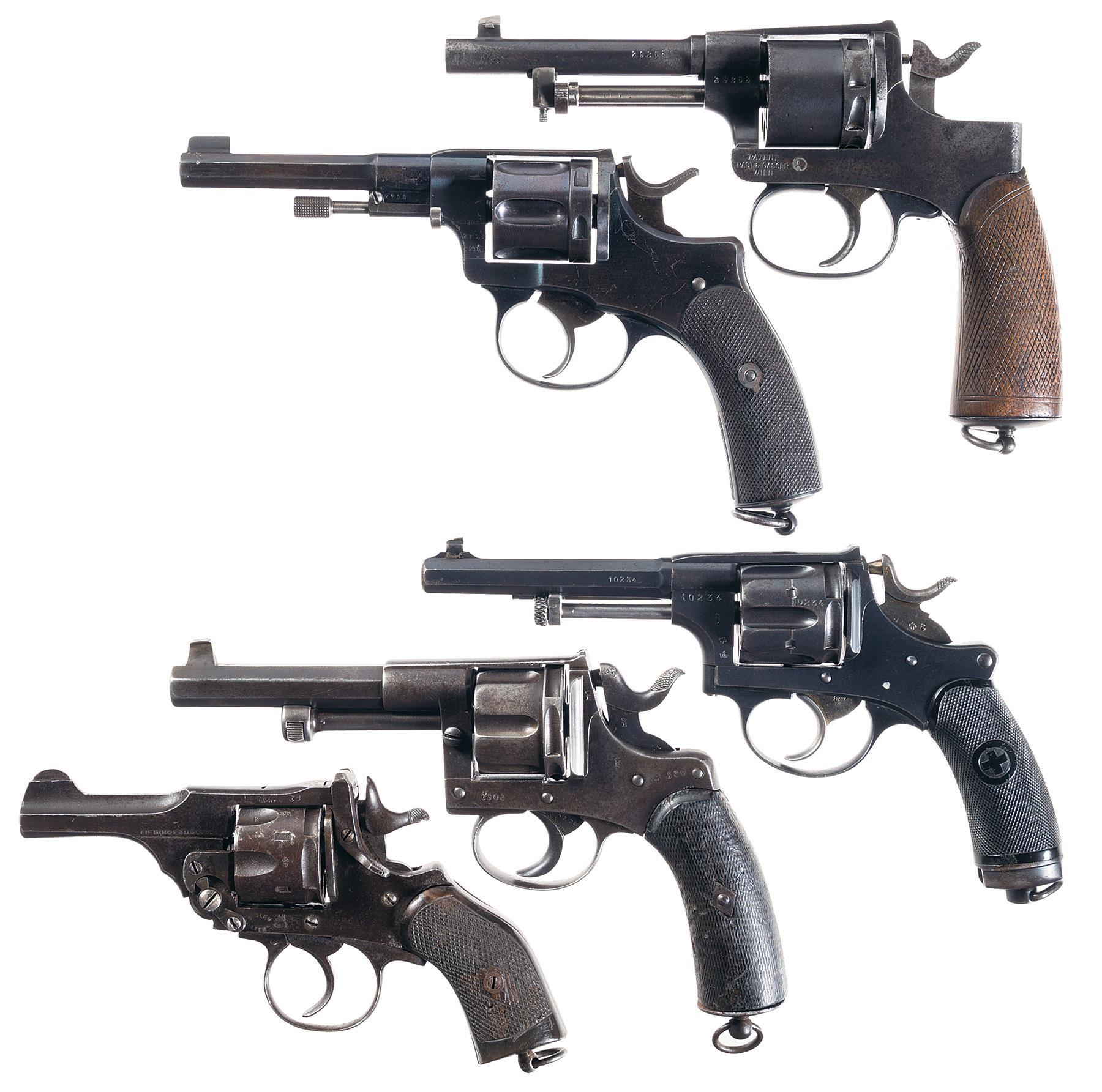 Five European Double Action Military Revolvers | Rock Island Auction