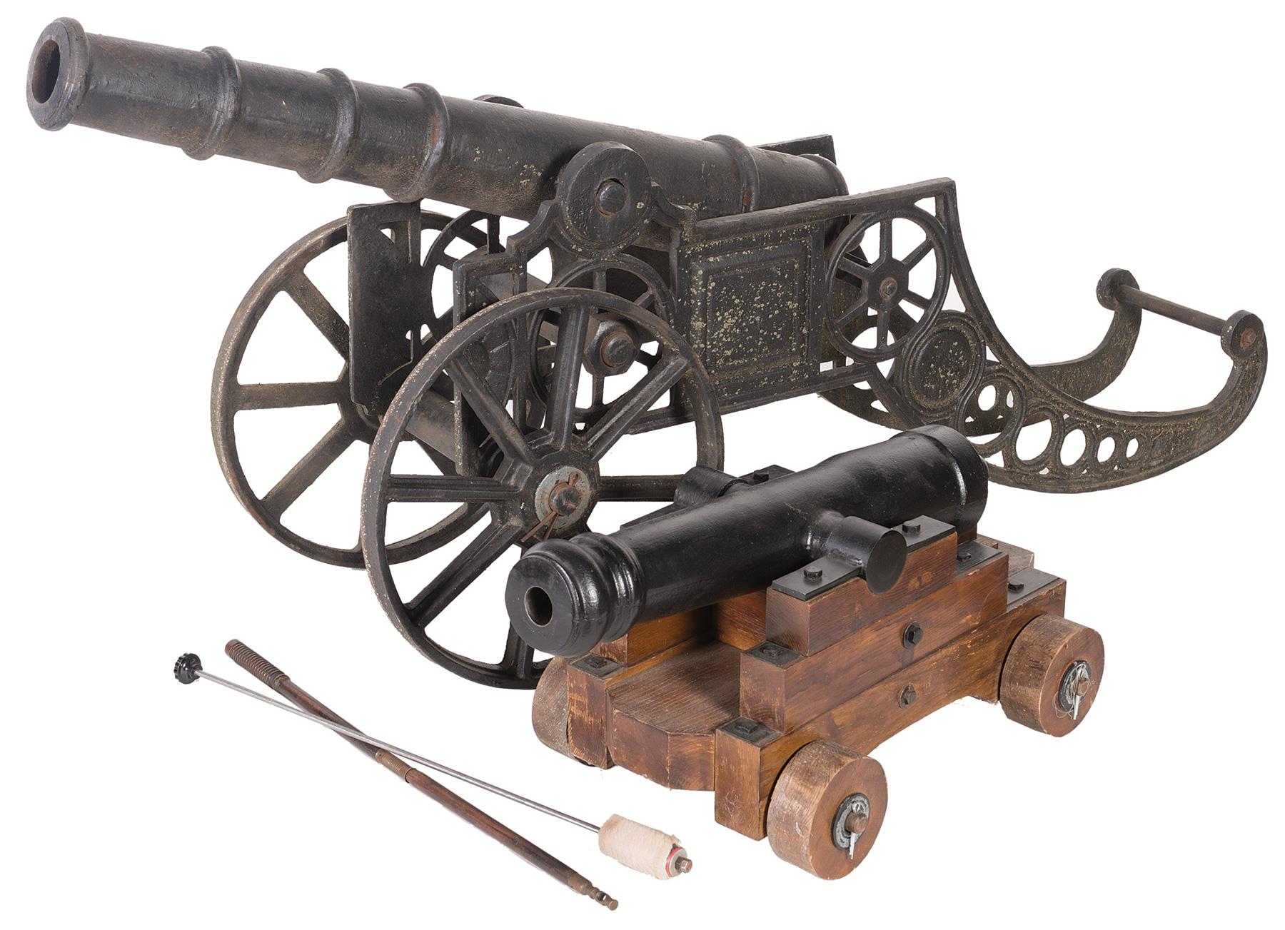 One Signal Cannon and One Display Cannon | Rock Island Auction