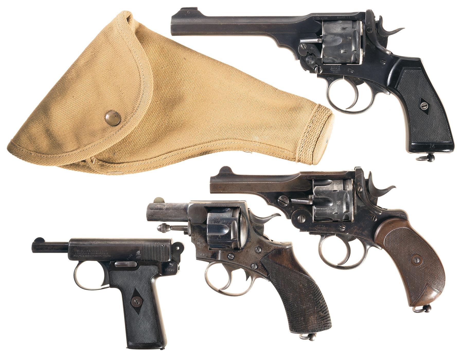 Four Webley Handguns | Rock Island Auction