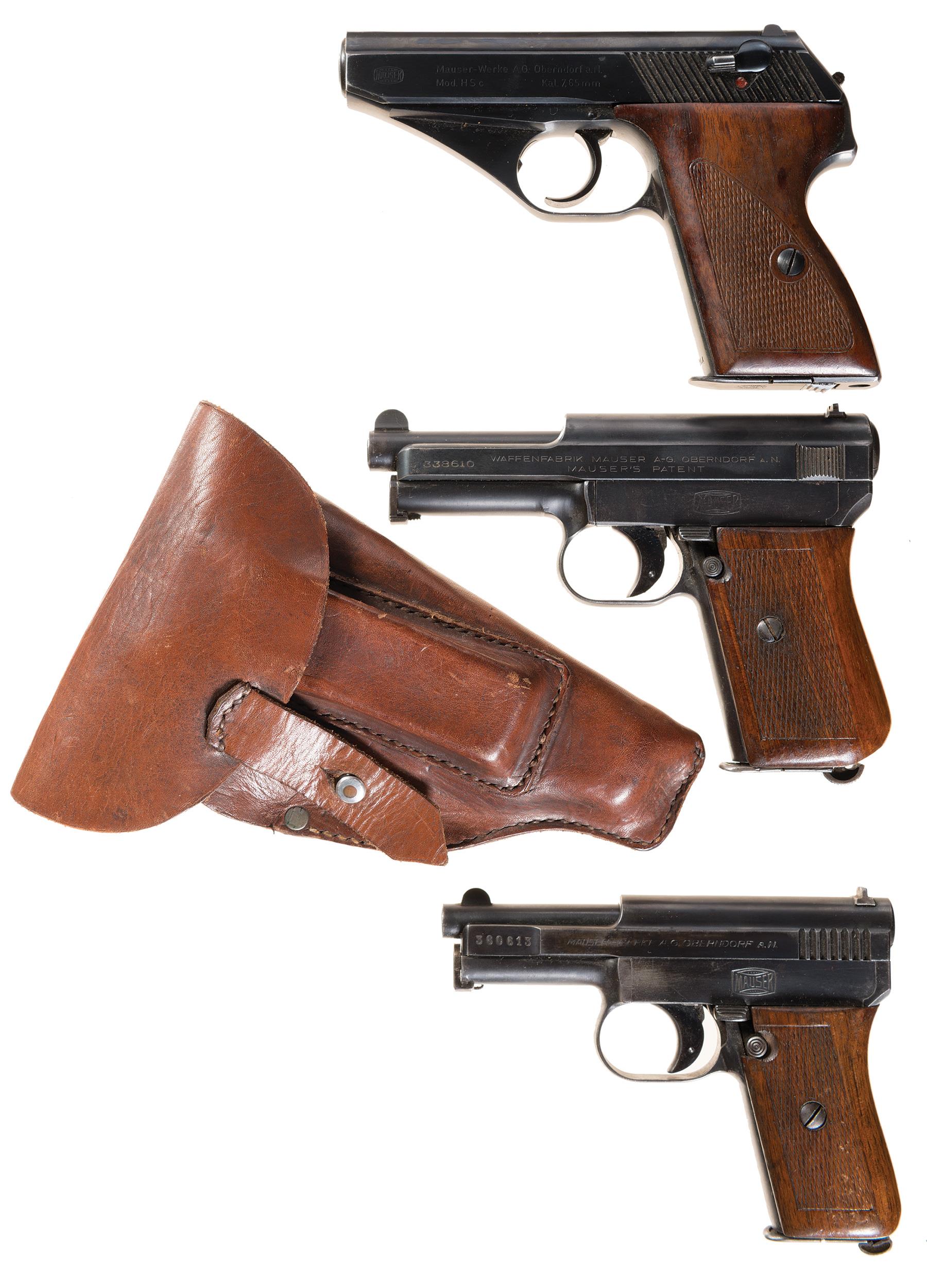 Three Mauser Semi-Automatic Pistols | Rock Island Auction