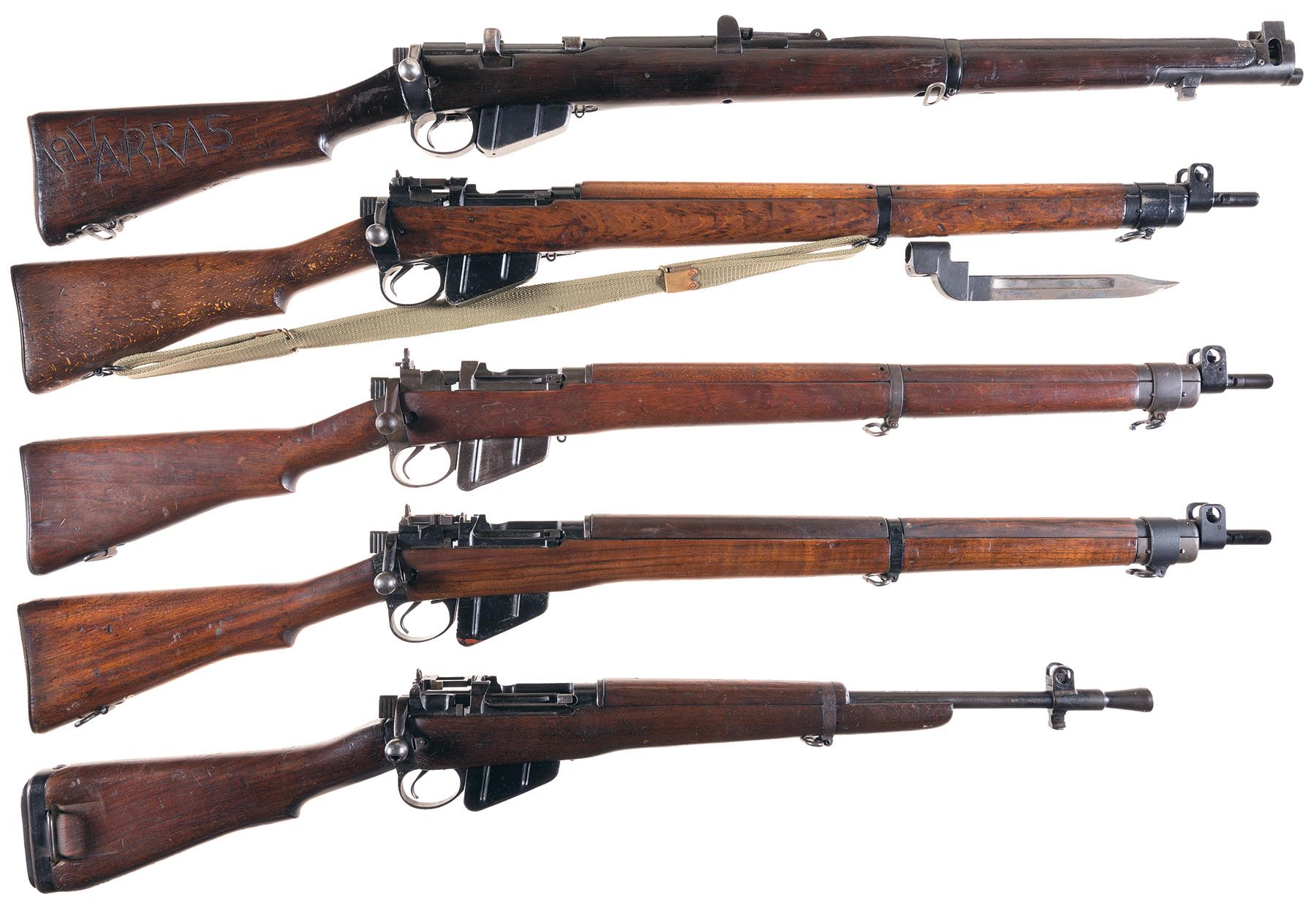 Five British Bolt Action Military Longarms | Rock Island Auction