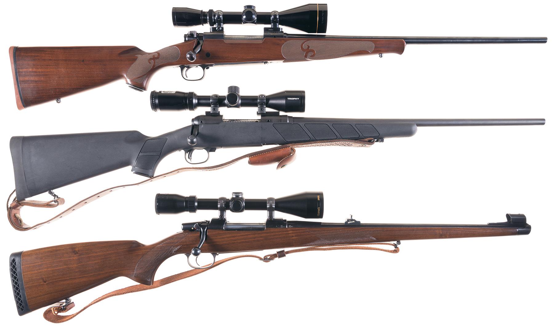 Three Scoped Sporting Bolt Action Rifles | Rock Island Auction