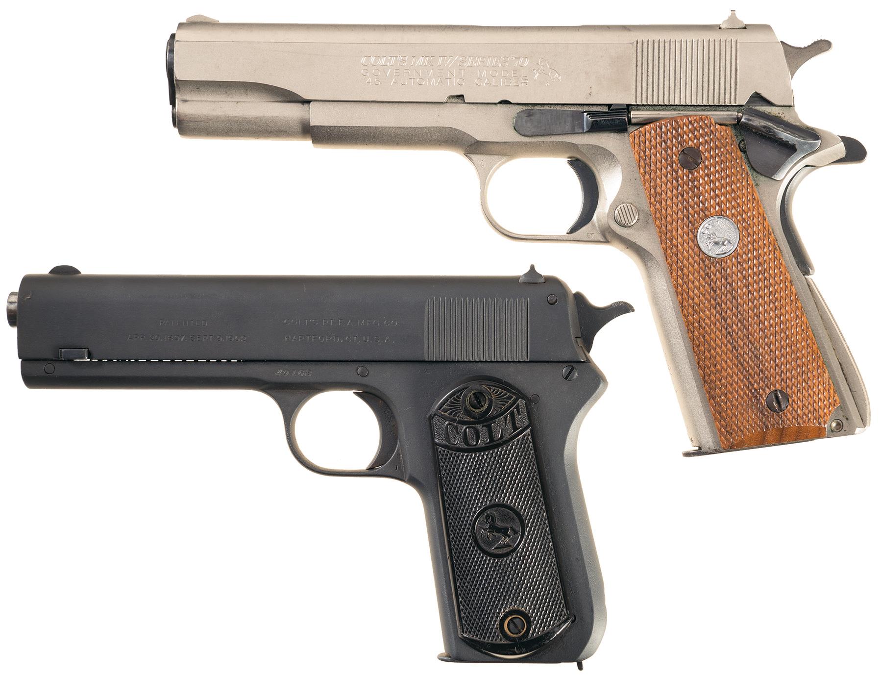 Two Colt Semi-Automatic Pistols | Rock Island Auction