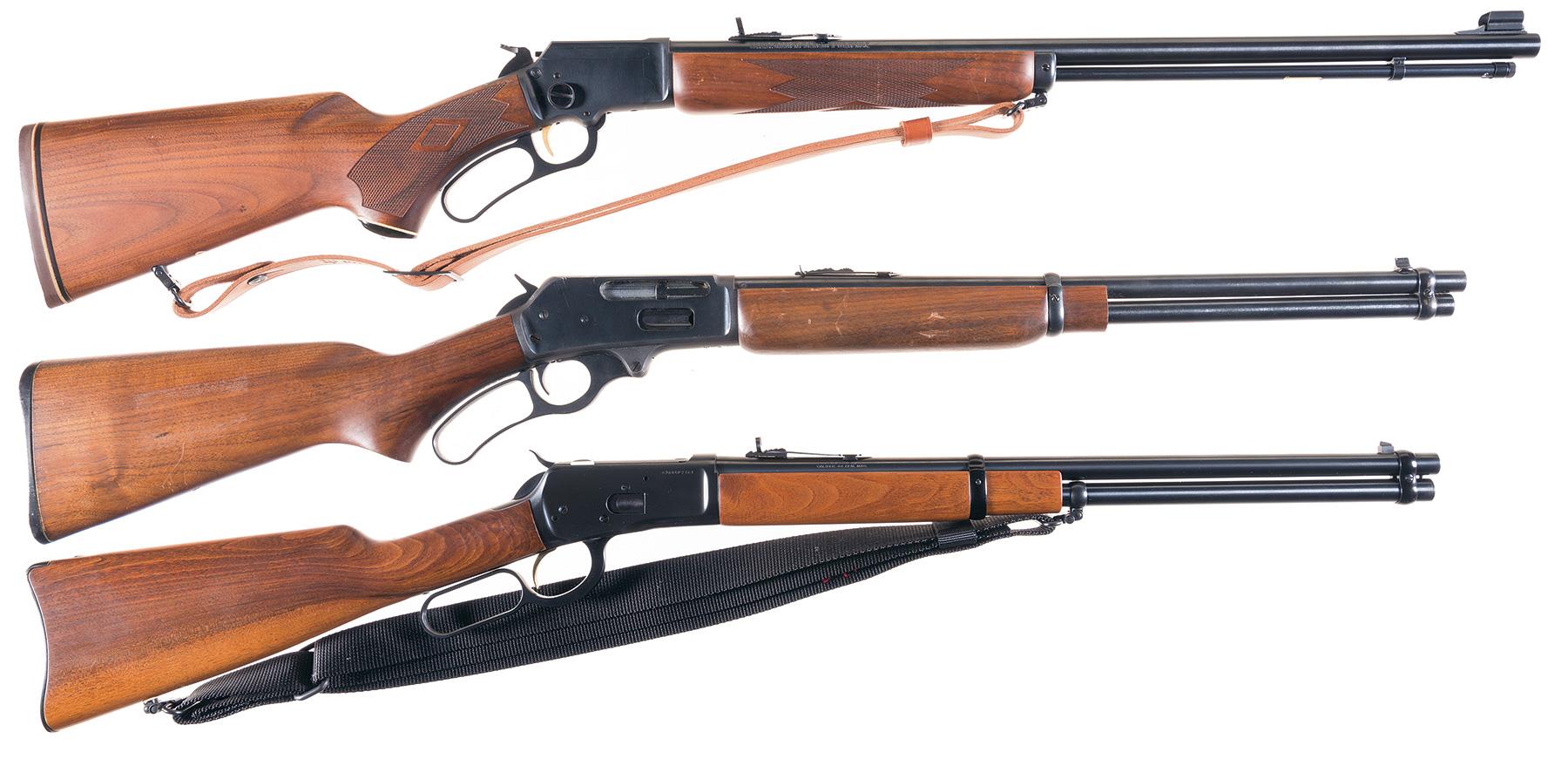 Three Sporting Lever Action Long Guns | Rock Island Auction