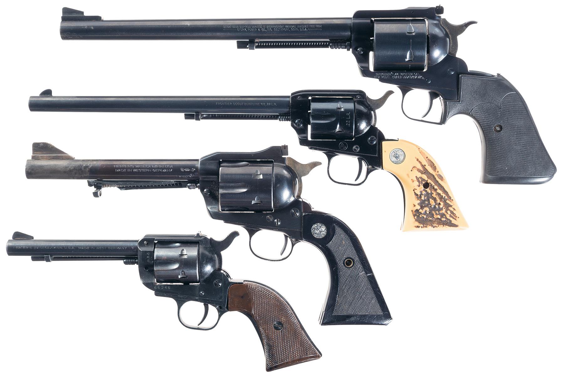 Four Single Action Revolvers | Rock Island Auction
