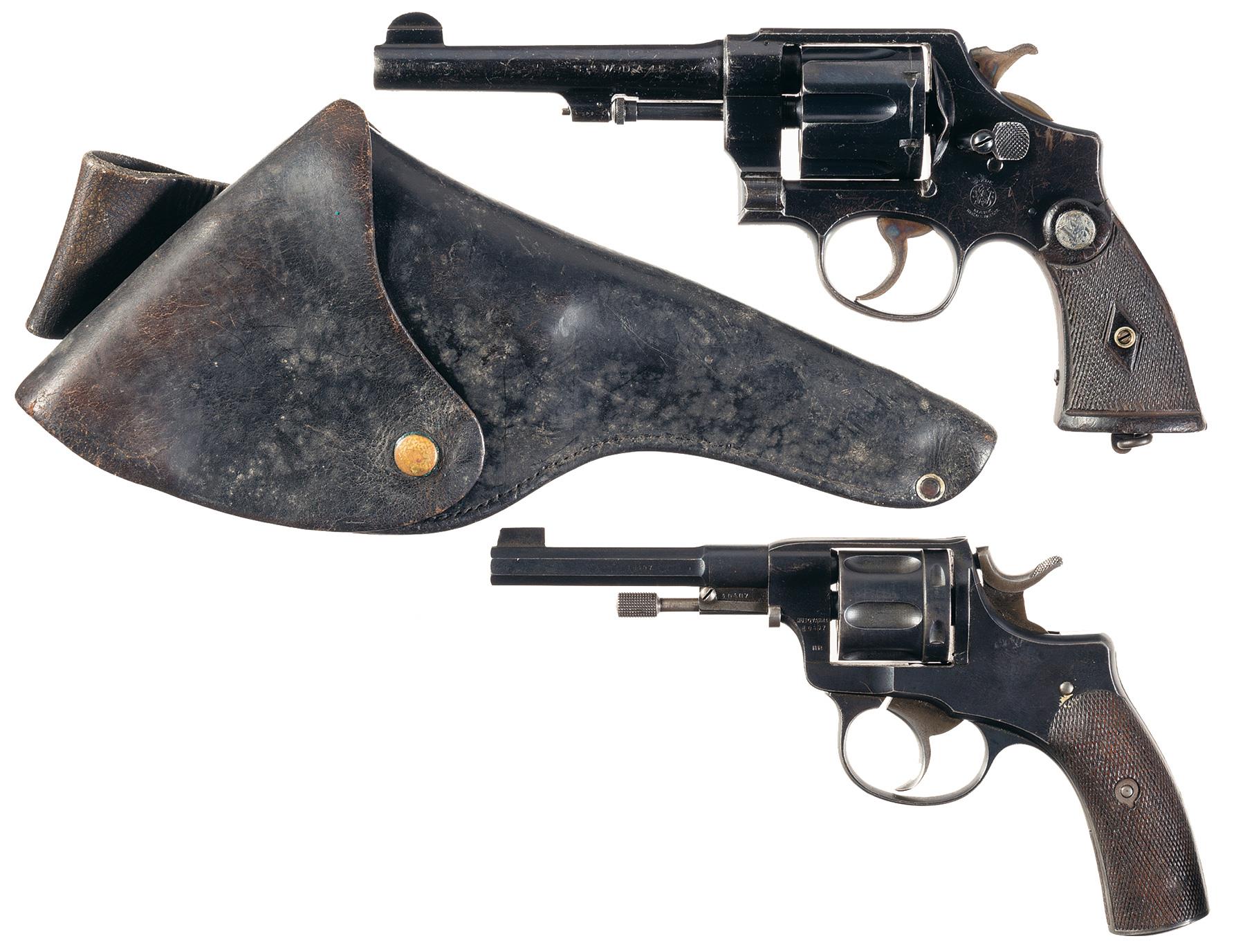 Two Foreign Military Double Action Revolvers | Rock Island Auction