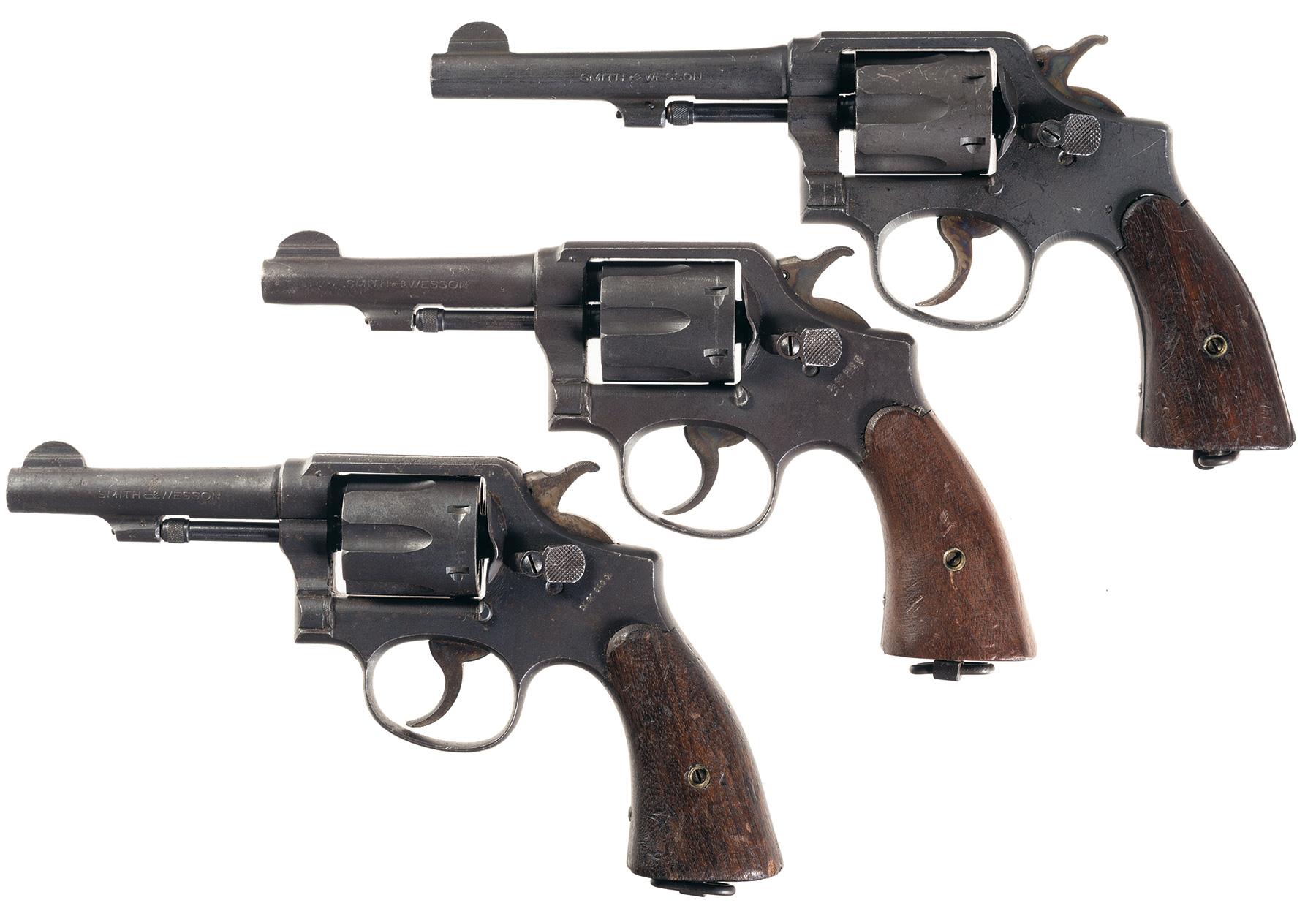 Three World War II Smith & Wesson Double Action Revolvers | Rock Island ...