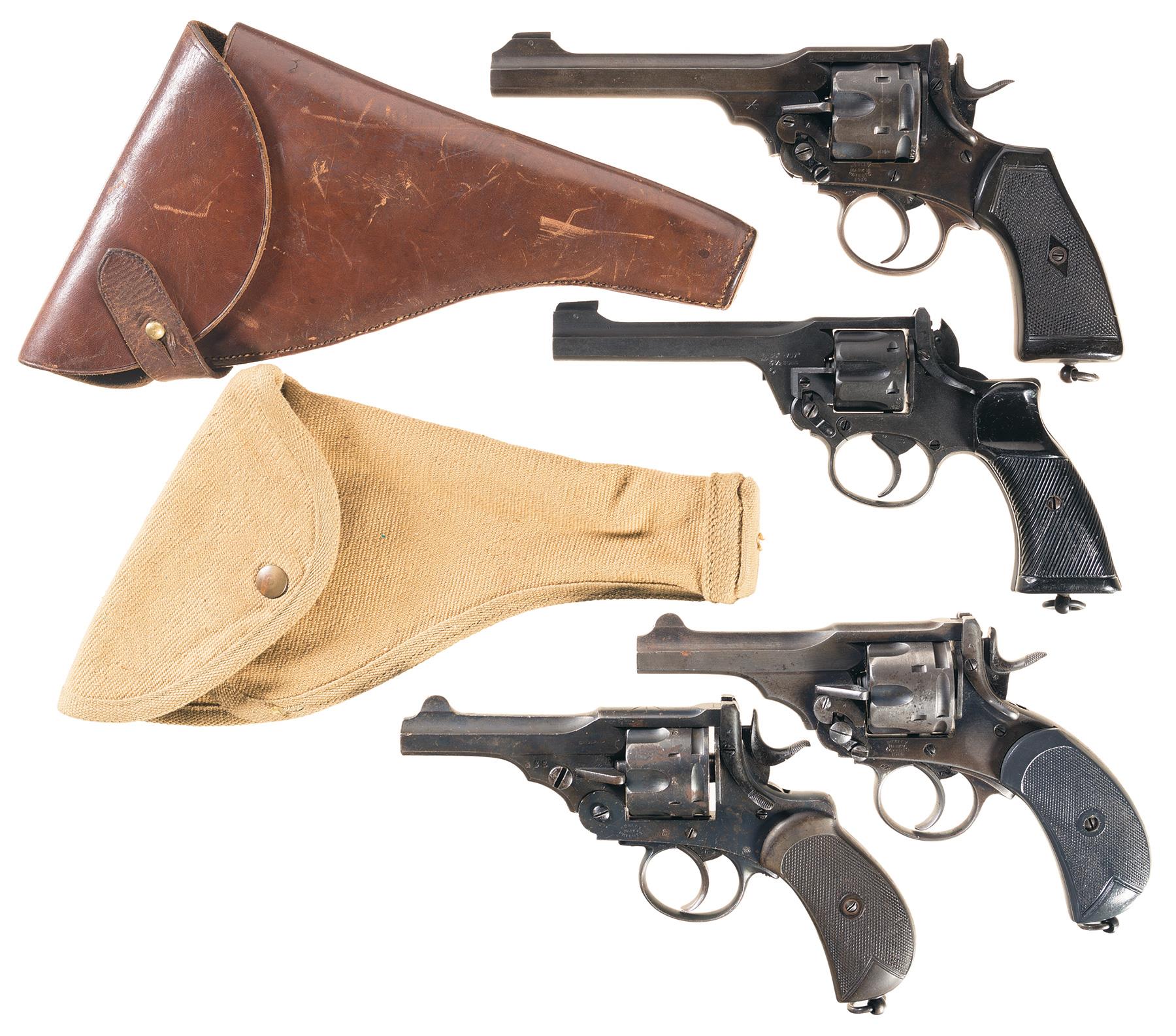 Four British Double Action Revolvers | Rock Island Auction