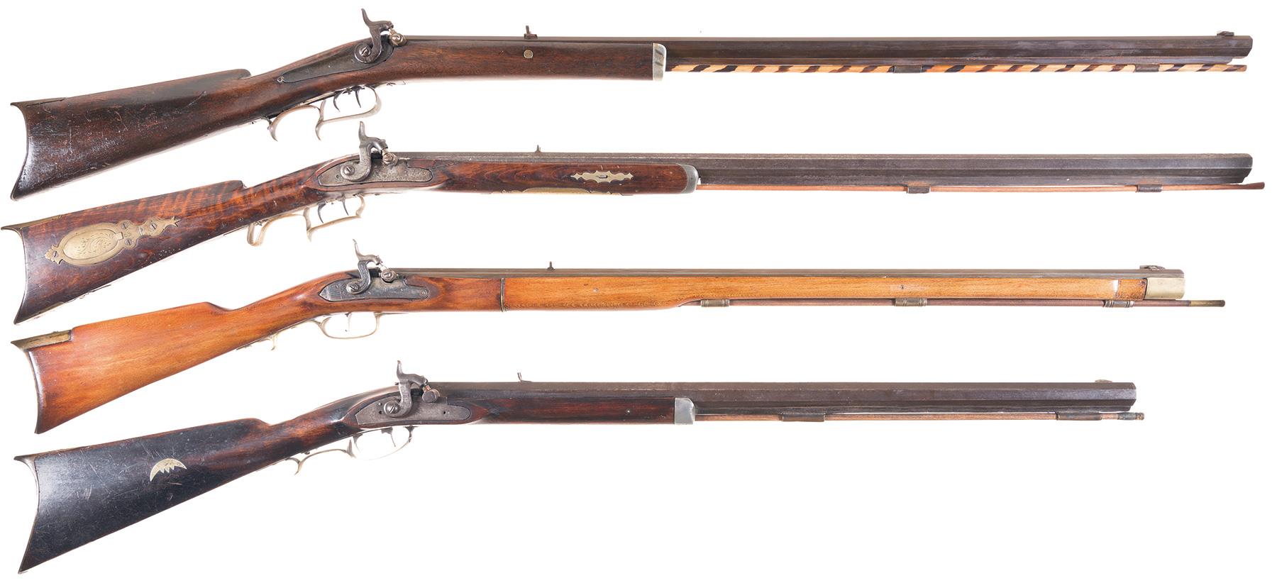 Four Percussion Rifles | Rock Island Auction