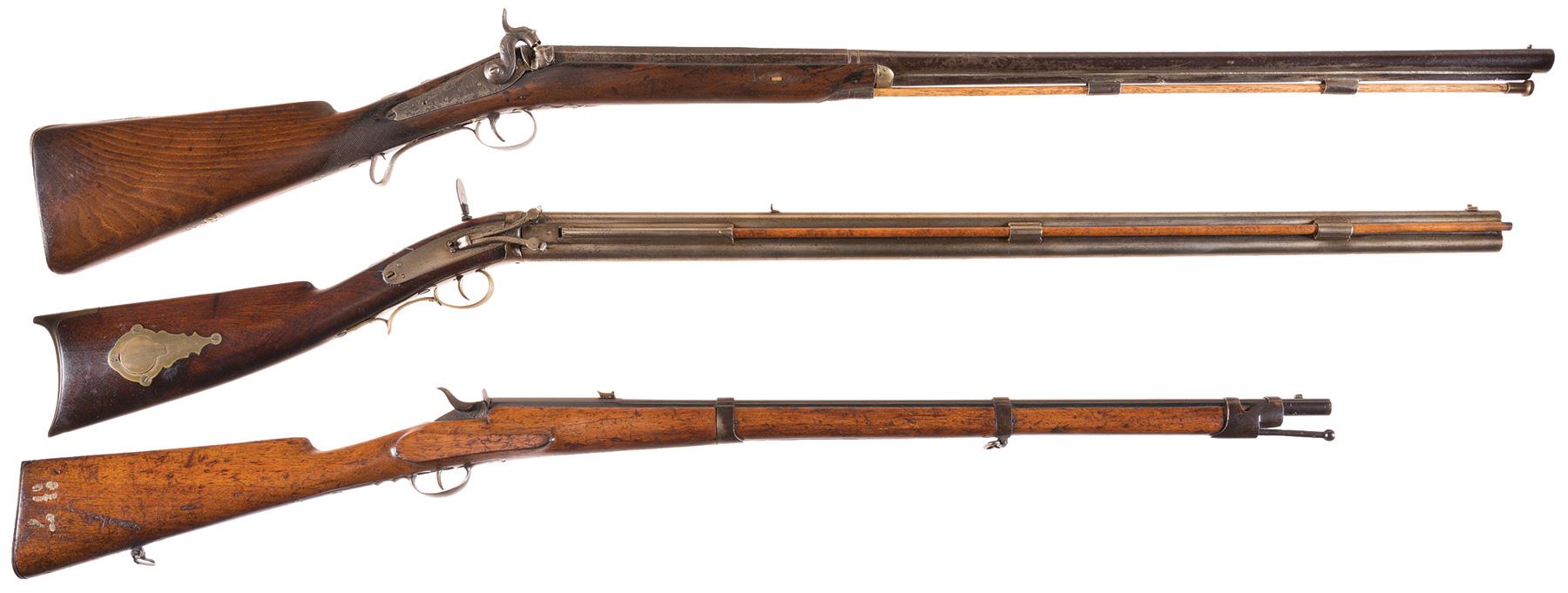 Three Antique Long Guns | Rock Island Auction