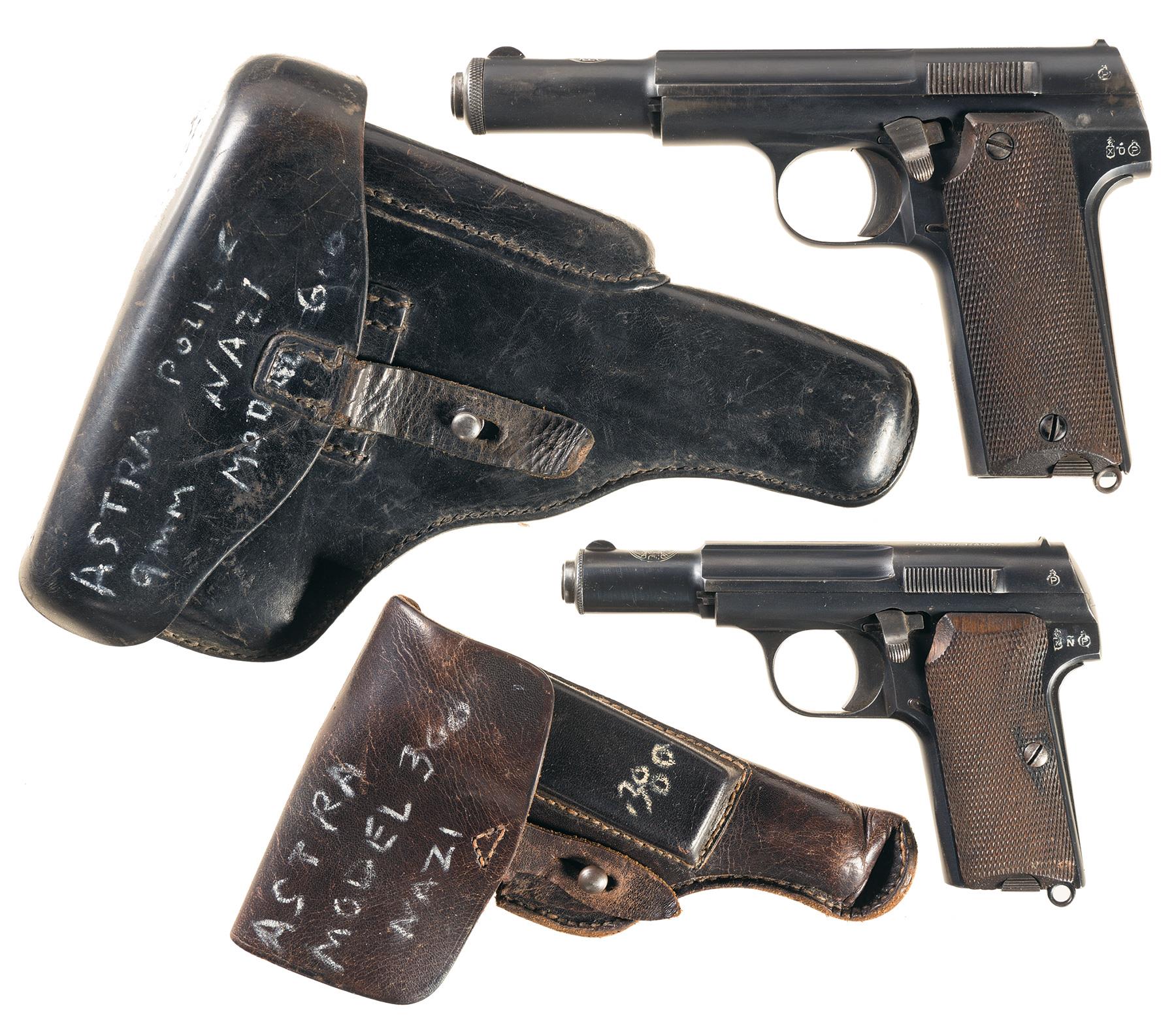 Two Nazi Marked Astra Pistols with Holsters | Rock Island Auction