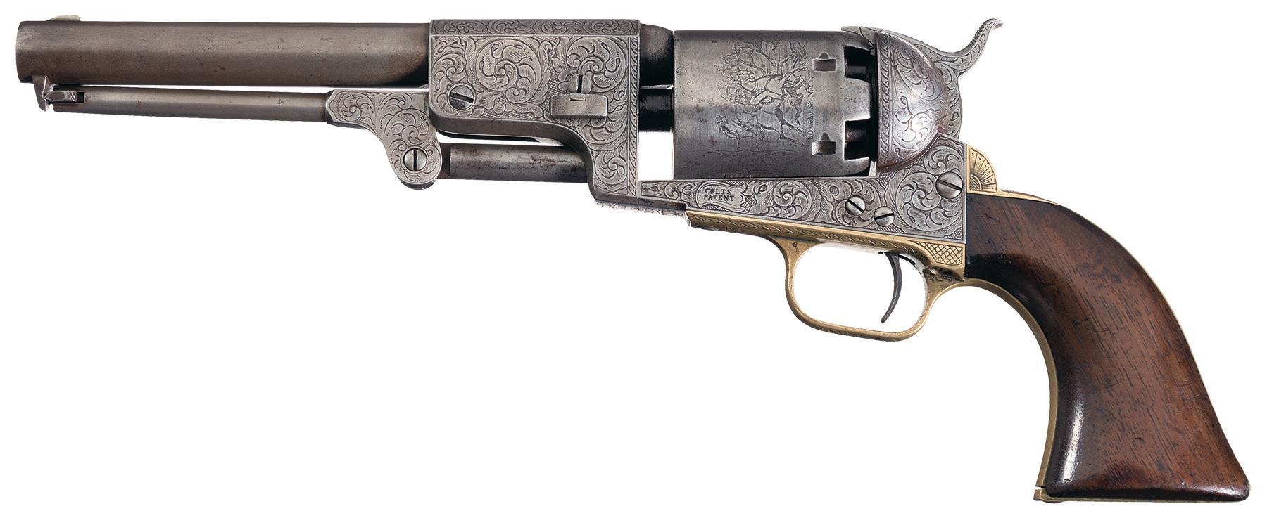 Engraved Colt Third Model Dragoon Percussion Revolver | Rock Island Auction