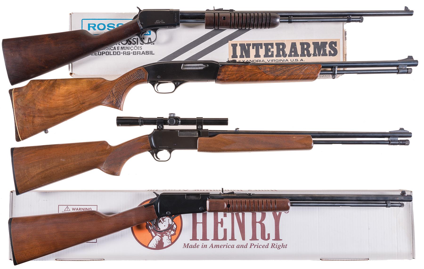 Four Slide Action Rifles | Rock Island Auction