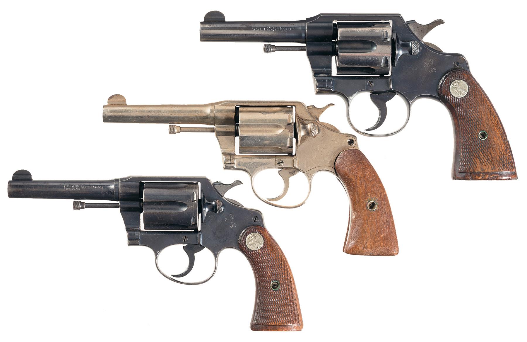 Three Colt Double Action Revolvers | Rock Island Auction