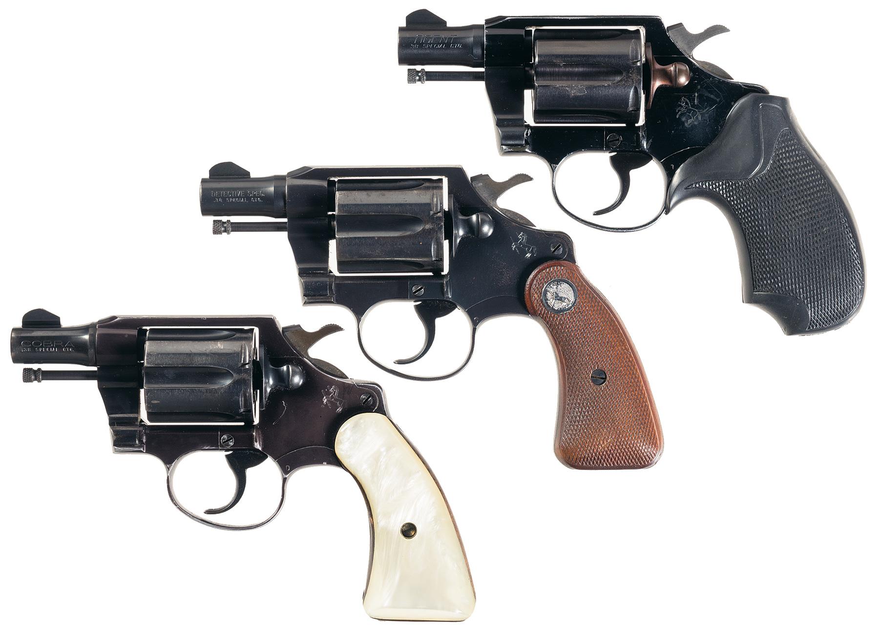 Three Colt Double Action Revolvers | Rock Island Auction