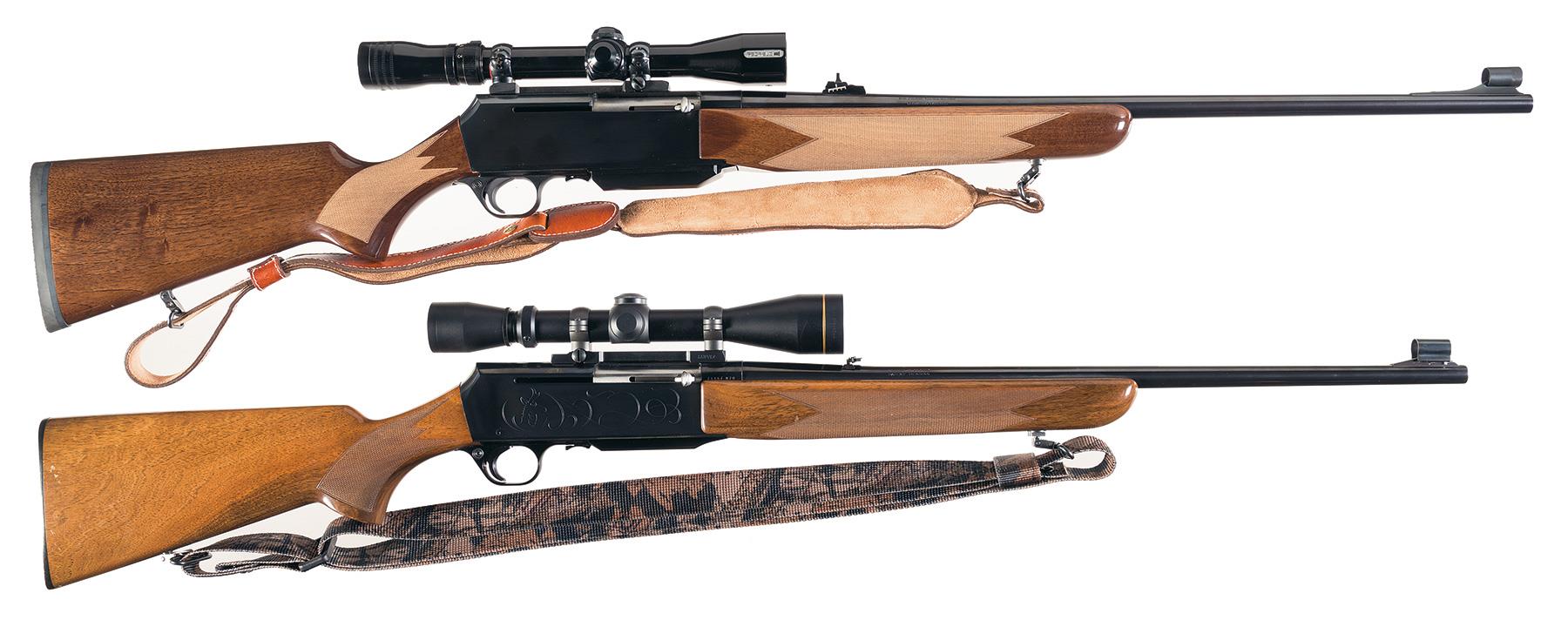 Two Browning BAR Semi-Automatic Rifles with Scopes | Rock Island Auction