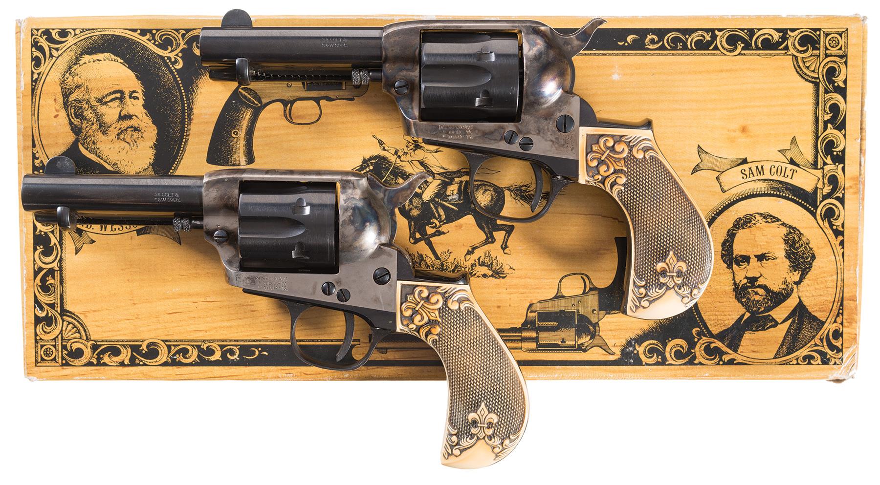 Two Uberti/Cimarron Lightning Single Action Revolvers | Rock Island Auction
