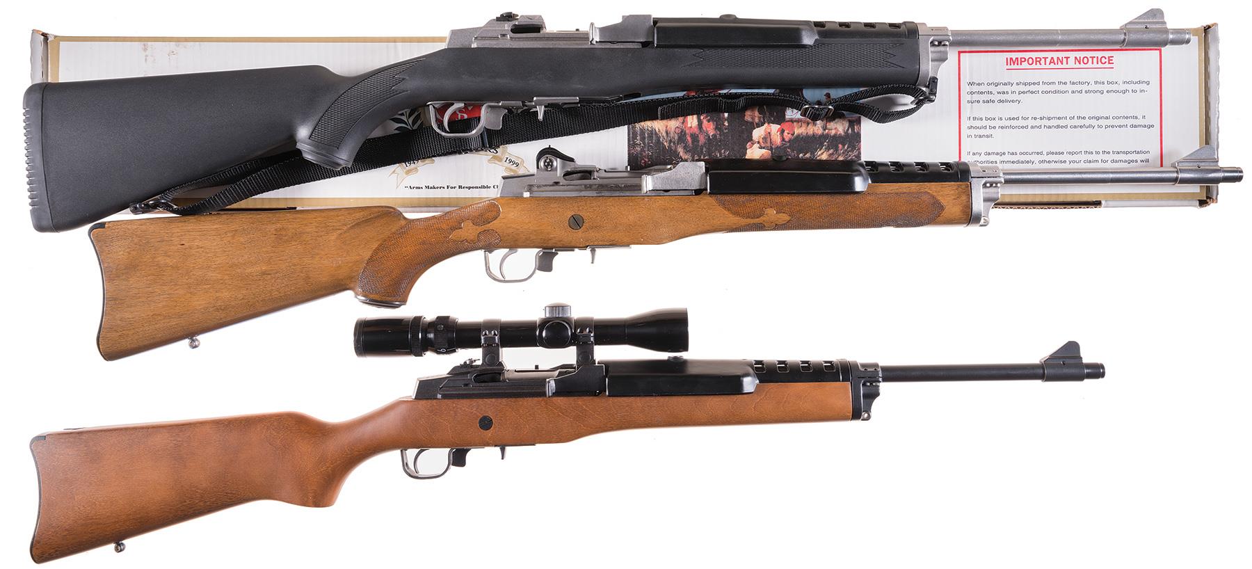 Three Ruger Semi-Automatic Rifles | Rock Island Auction