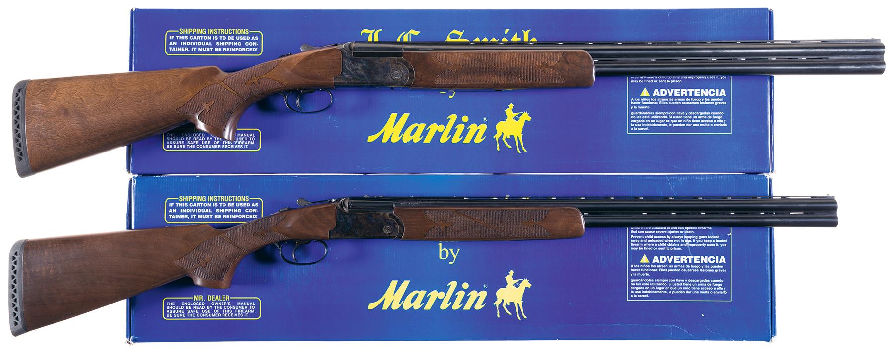 Two Marlin Over/Under Shotguns with Boxes | Rock Island Auction