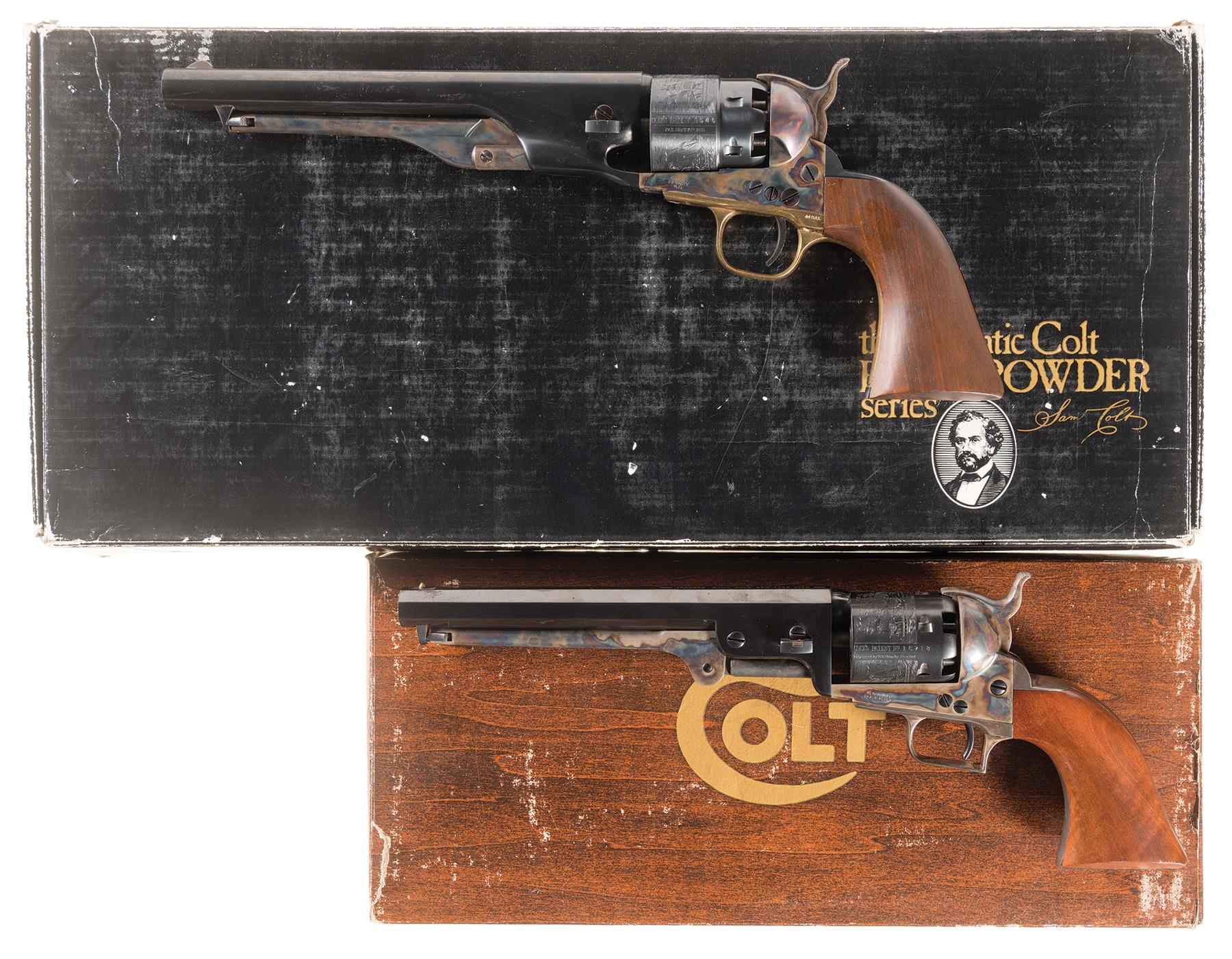 Two Colt Percussion Revolvers with Boxes | Rock Island Auction