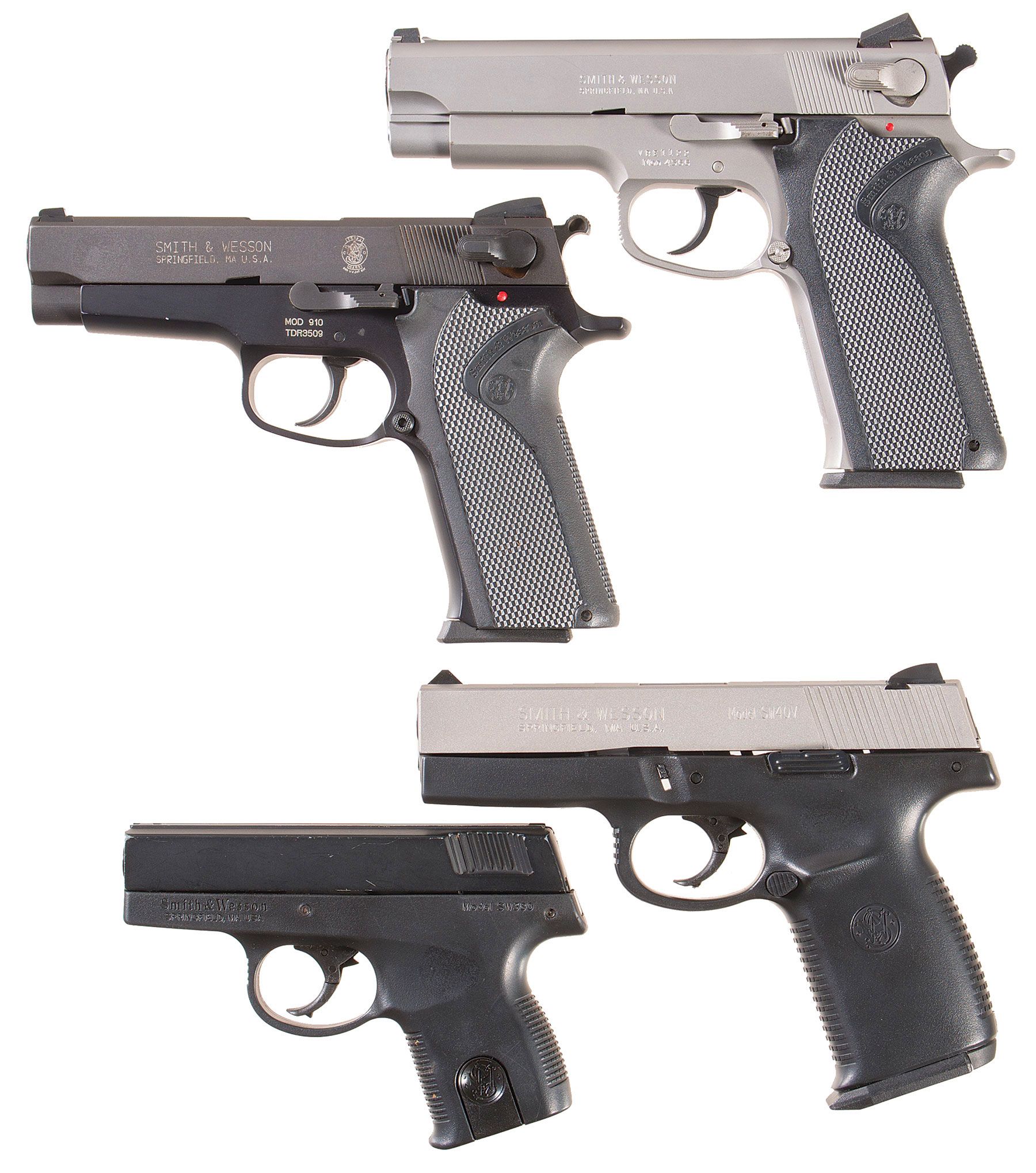 Four Smith & Wesson Semi-Automatic Pistols -A) S&W Model 4566 Pi | Rock ...