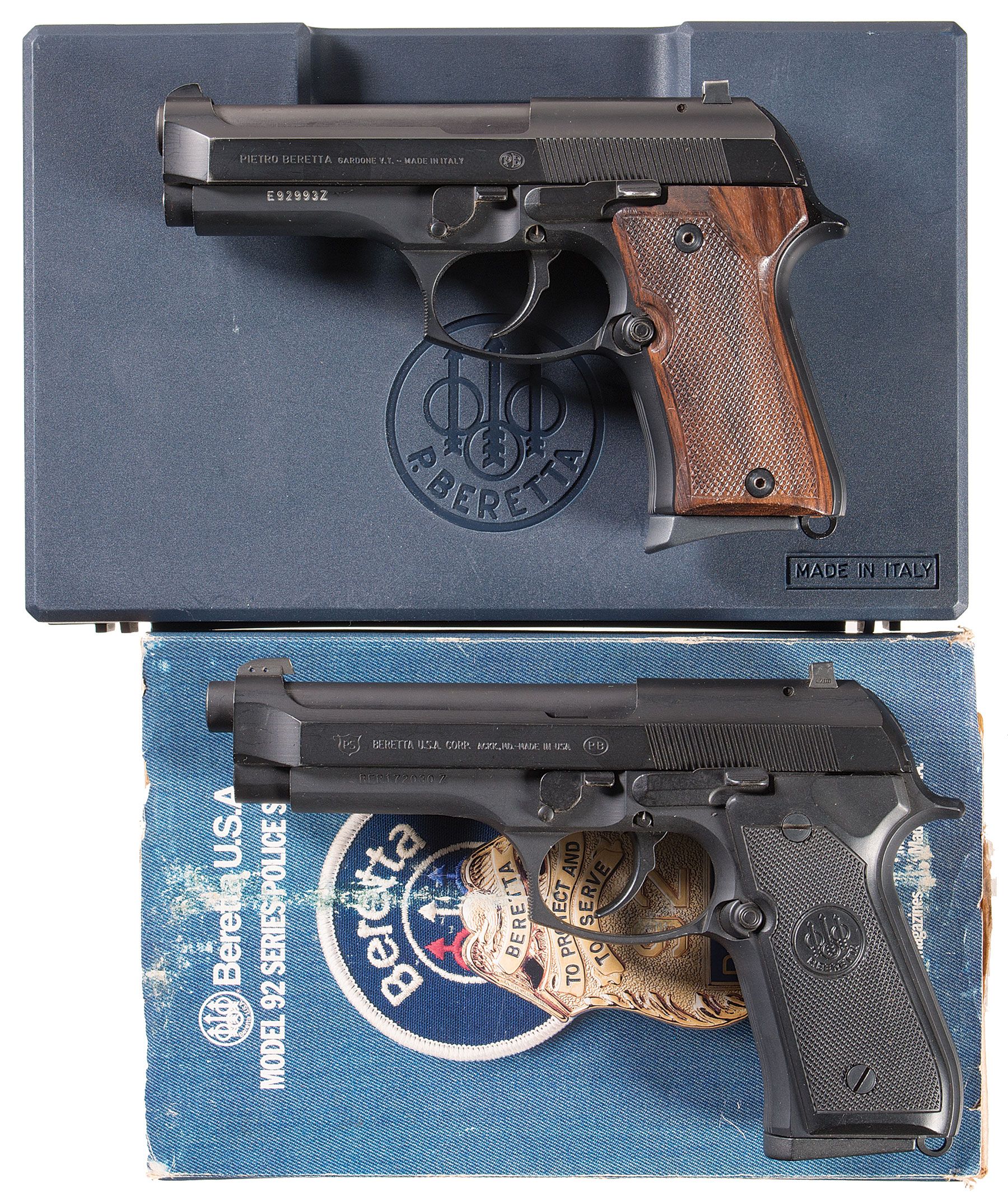 Two Beretta Semi-Automatic Pistols with Boxes -A) Beretta Model | Rock ...