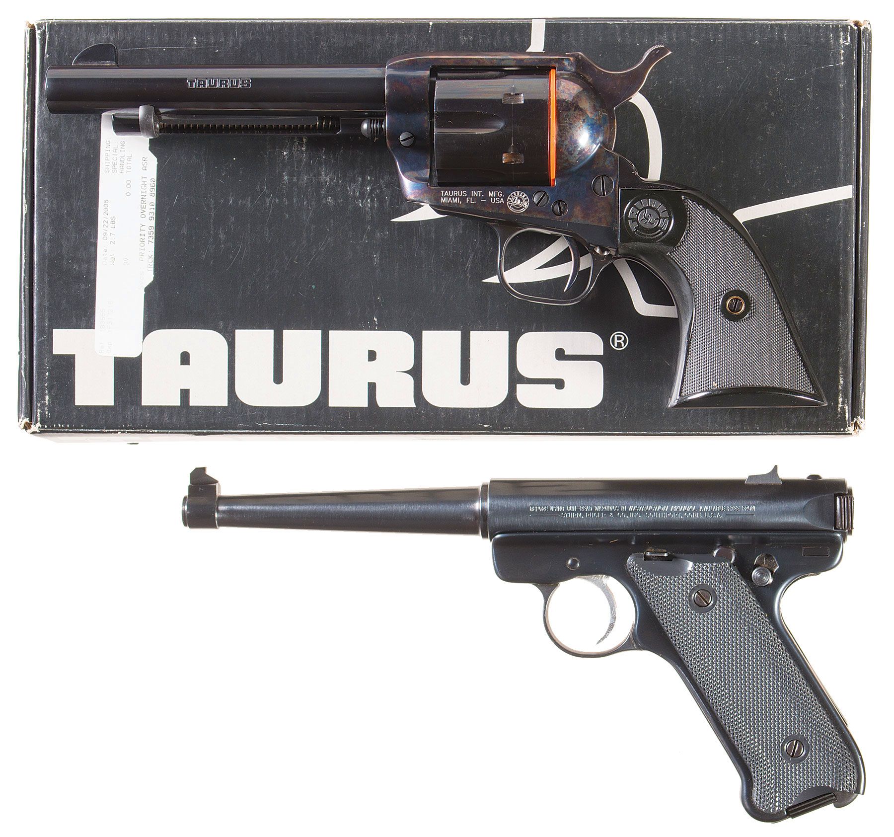 Two Handguns -A) Taurus Single Action Army Revolver with Box | Rock ...