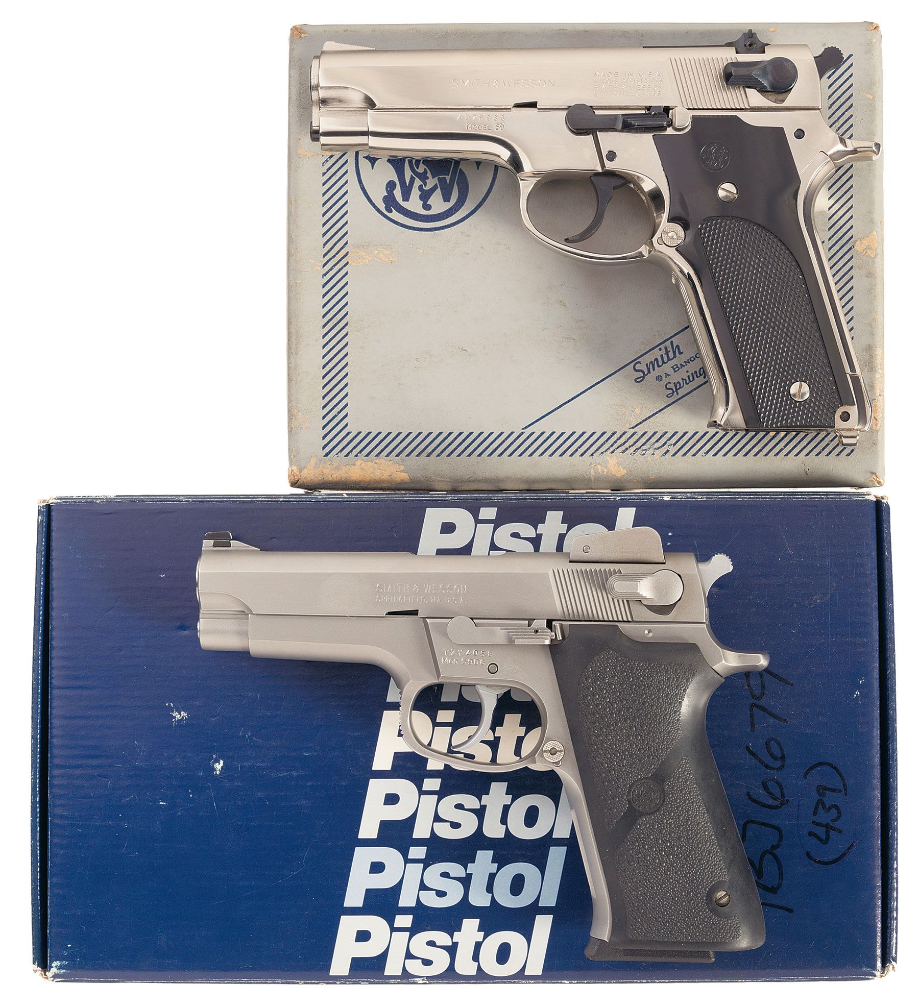 Two Smith & Wesson Semi-Automatic Pistols with Boxes | Rock Island Auction