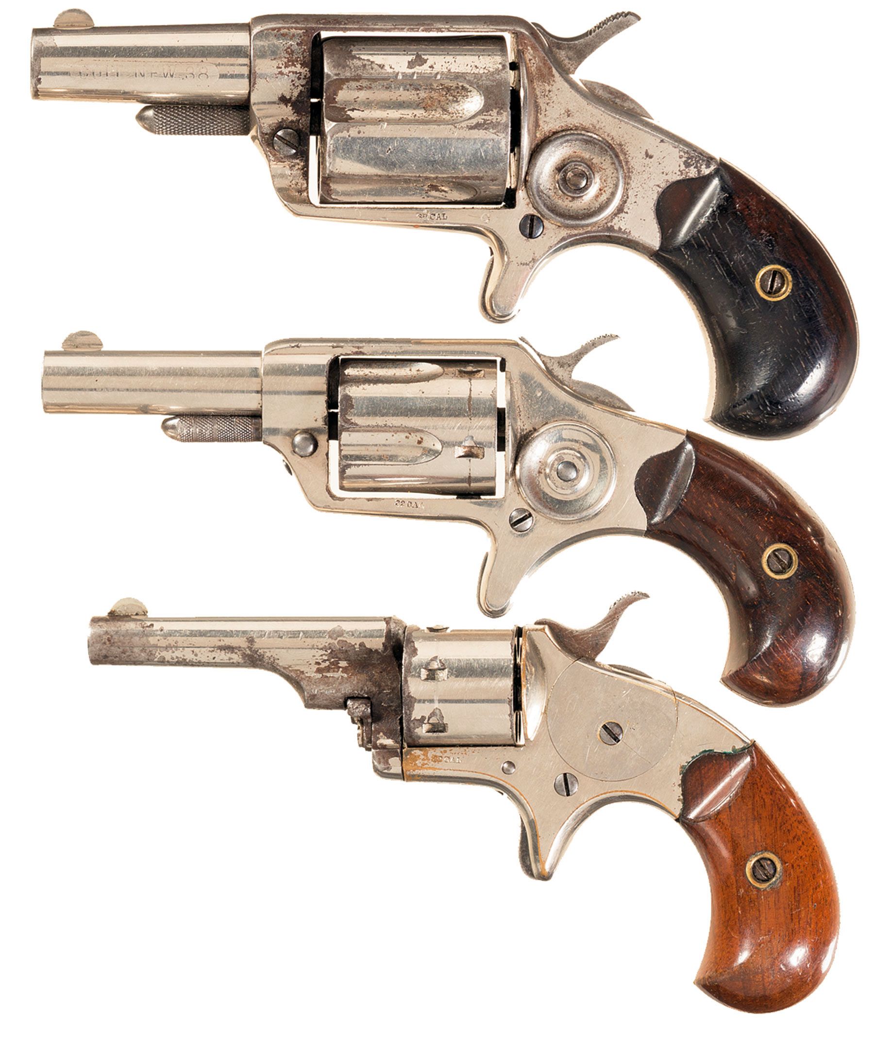 Three Antique Colt Cartridge Revolvers | Rock Island Auction