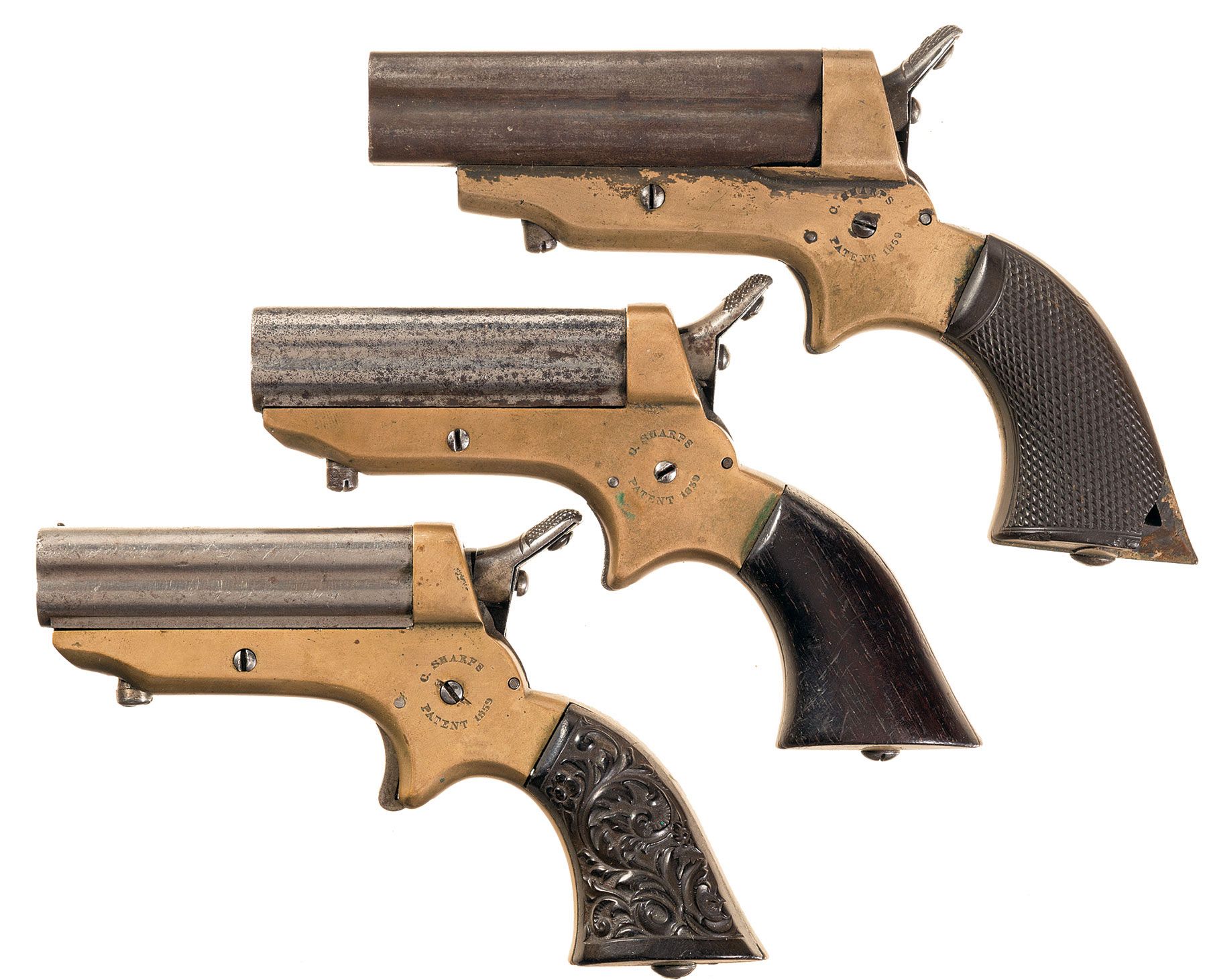 Three Sharps Pepperbox Pistols | Rock Island Auction
