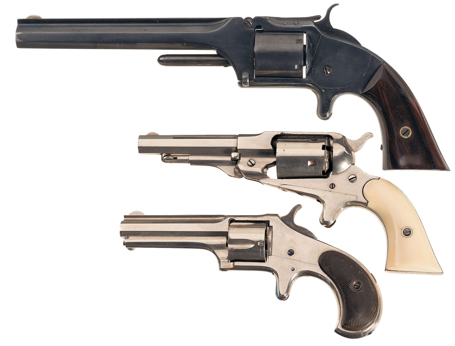 Three Antique American Spur Trigger Revolvers | Rock Island Auction