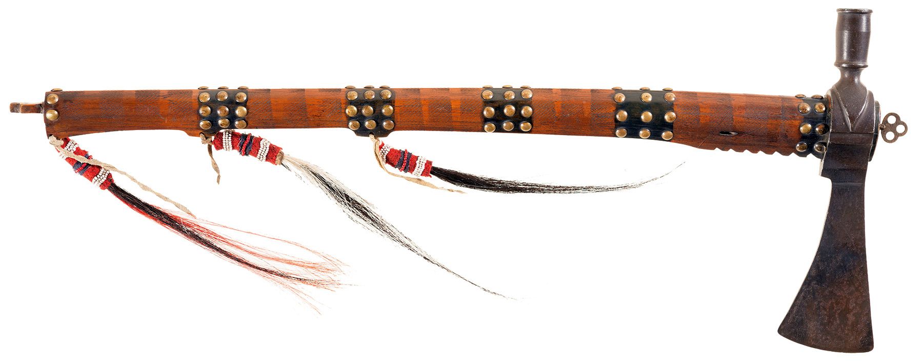 Decorated Iron Pipe Tomahawk | Rock Island Auction