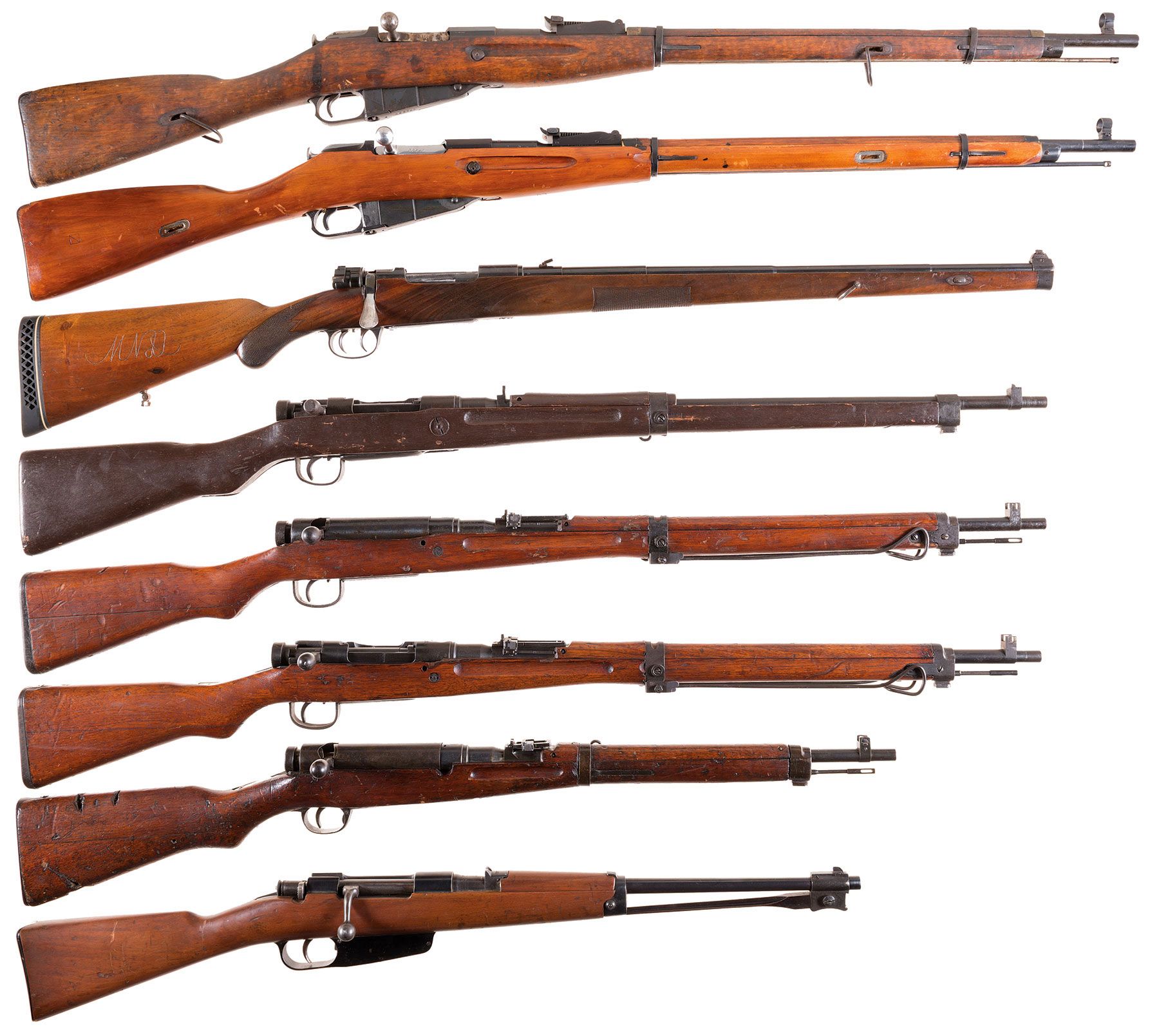 Eight Assorted Bolt Action Long Guns | Rock Island Auction