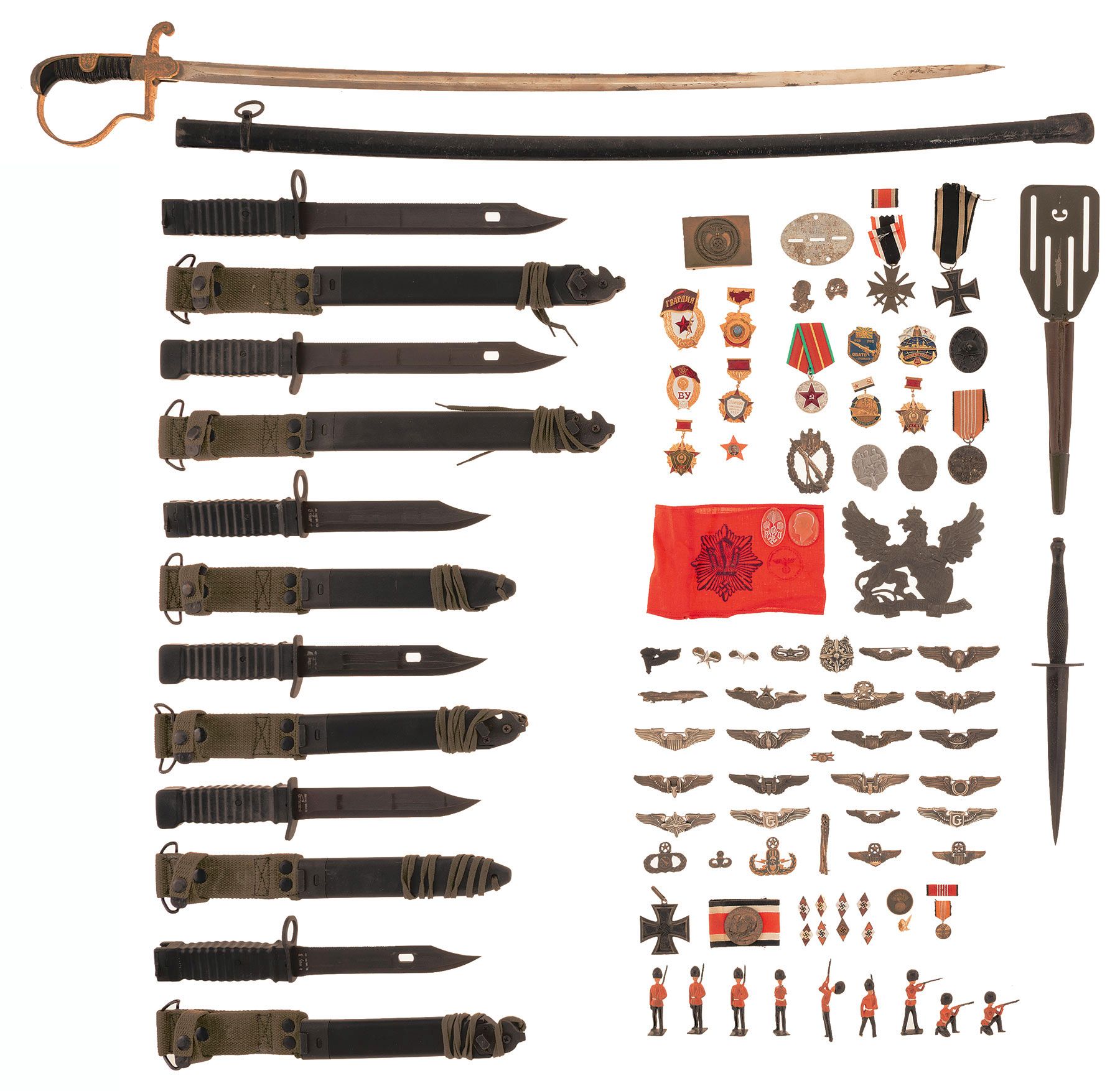 Assorted Edged Weapons and Militaria | Rock Island Auction