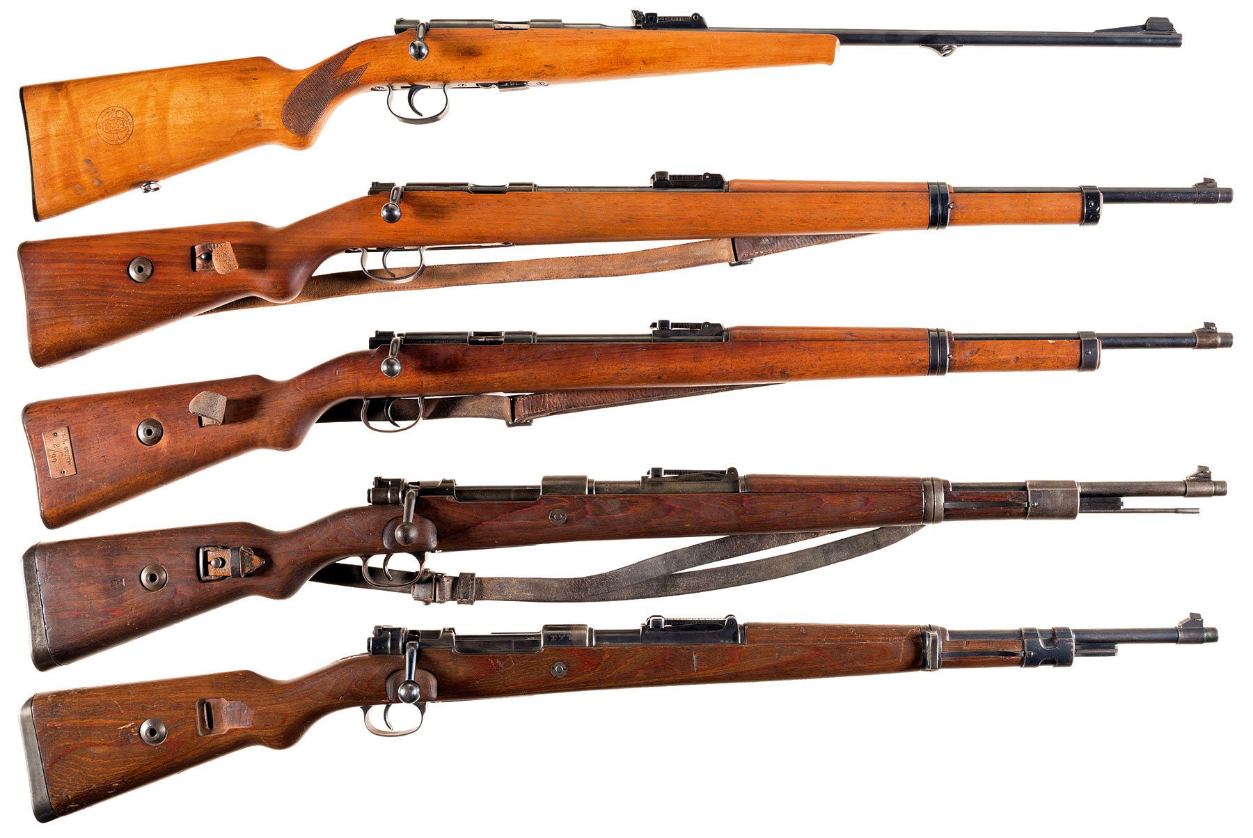 Five German Bolt Action Rifles -A) Mauser Patrone Sporting Rifle | Rock ...