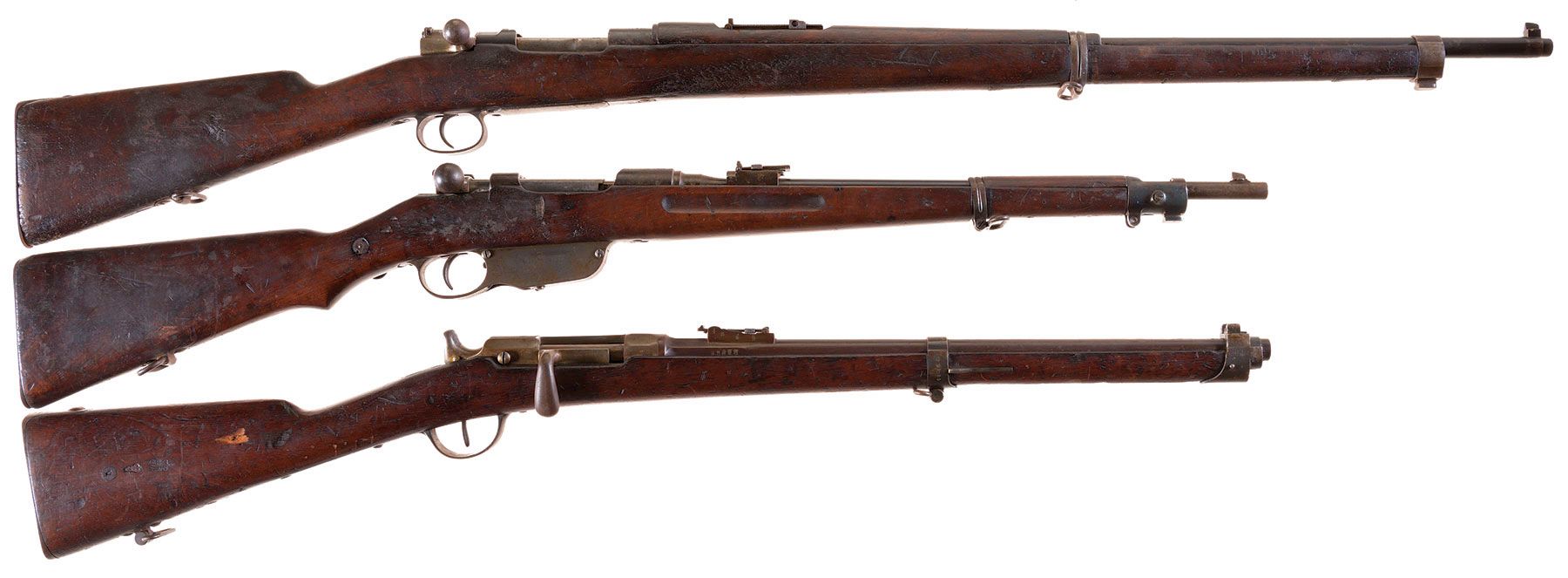 Three Bolt Action Military Long Guns | Rock Island Auction Three Bolt Action Military Long Guns | Rock Island Auction